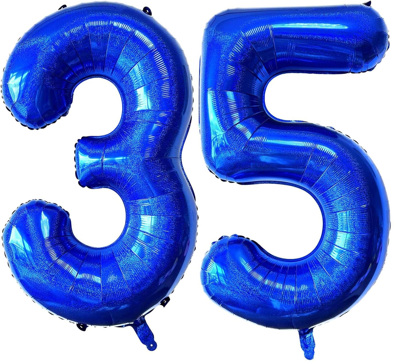 Amazon.com: Blue 35 Number Balloons 40 Inch Giant Laser Navy Blue 35 ...