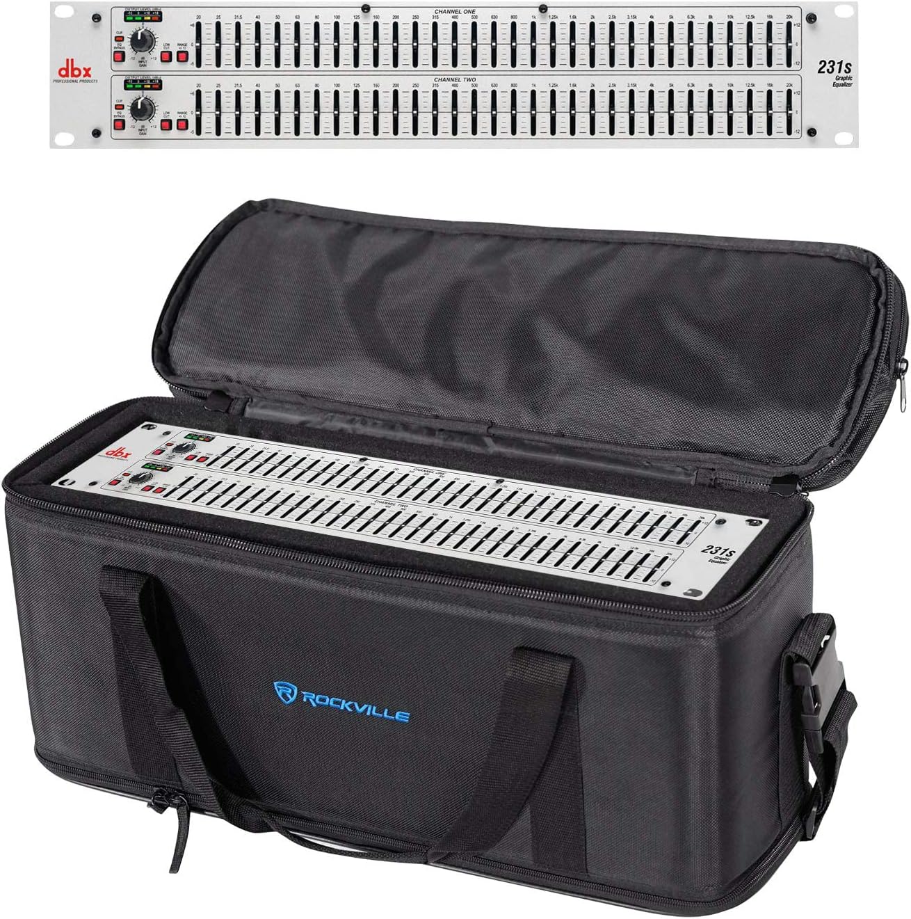 Amazon.com: DBX 231S Dual 31 Band Graphic Equalizer Pro Audio Rack ...