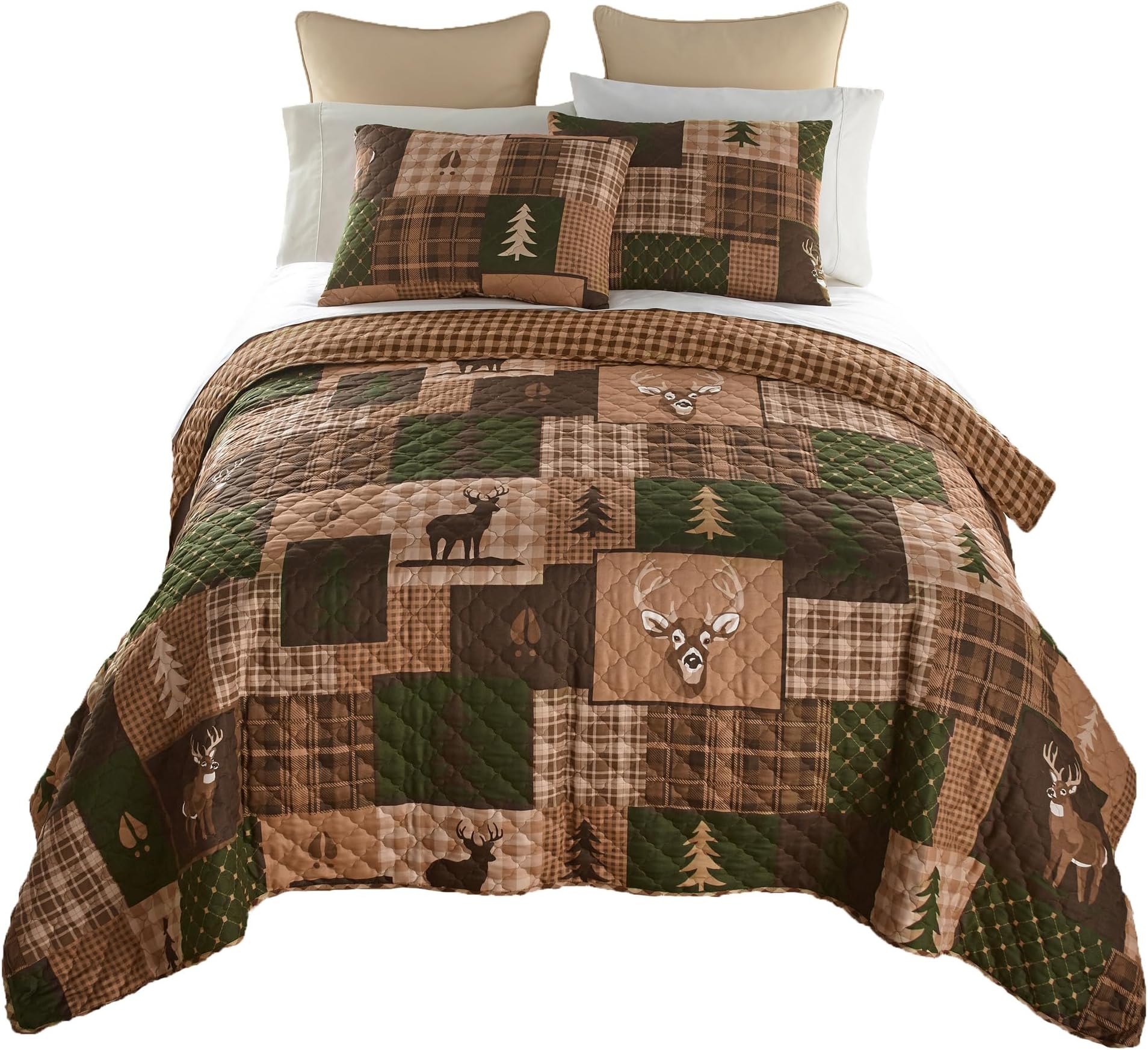 Amazon.com: Castle Fairy Bear Print Full Size Comforter Set,Wild Animal ...