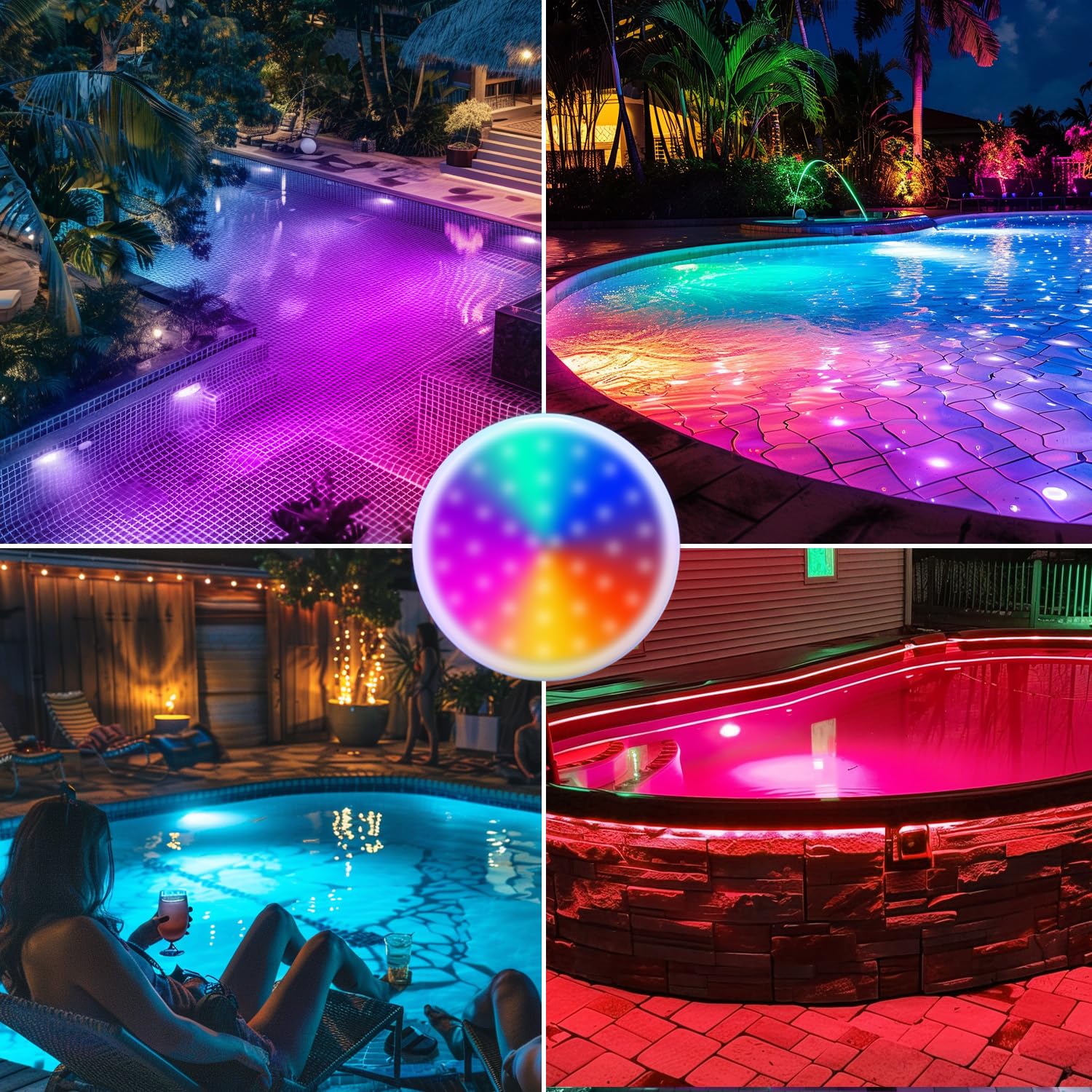 In Ground Led Pool Lighting Spicing Up Your Summer Evenings With