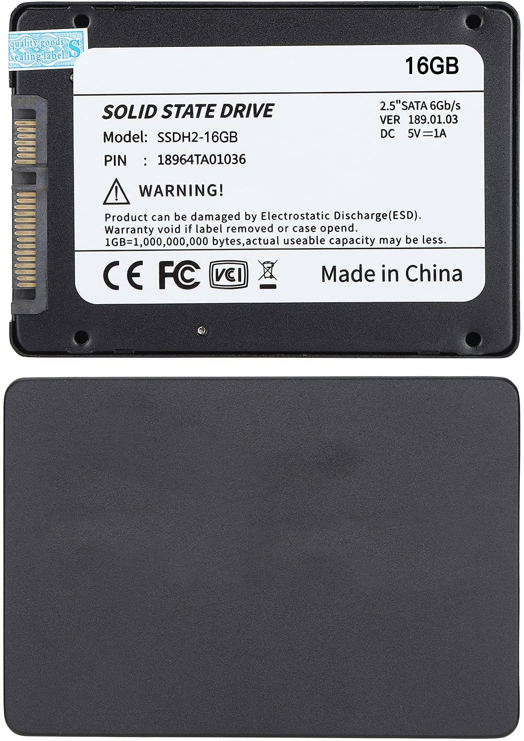 Zunate Solid State Drive, Tragbare 2,5 Zoll Metal SSD 8GB 16GB 32GB 60GB 120GB 240GB 480GB 1TB ...