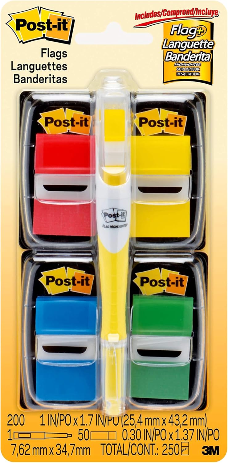 Post-it Index Flags Value Pack Includes Post-it Gel Pen/Index Flags ...