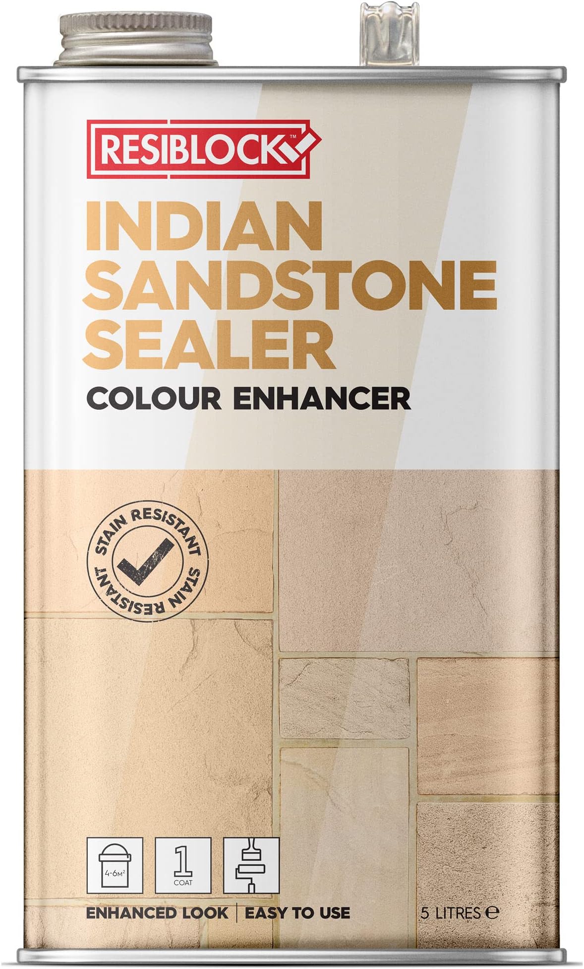 Everbuild EVBRBINDENH5 Resiblock Indian Sandstone Sealer Colour ...