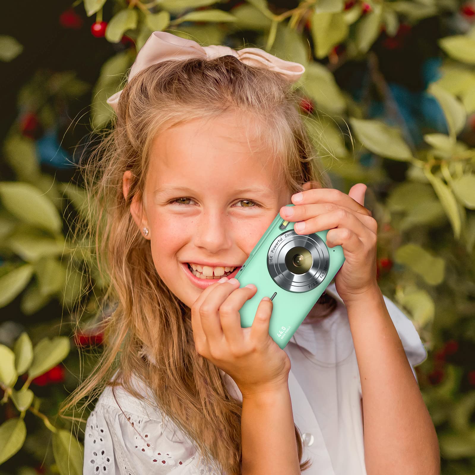 Little Girl Using Camera
