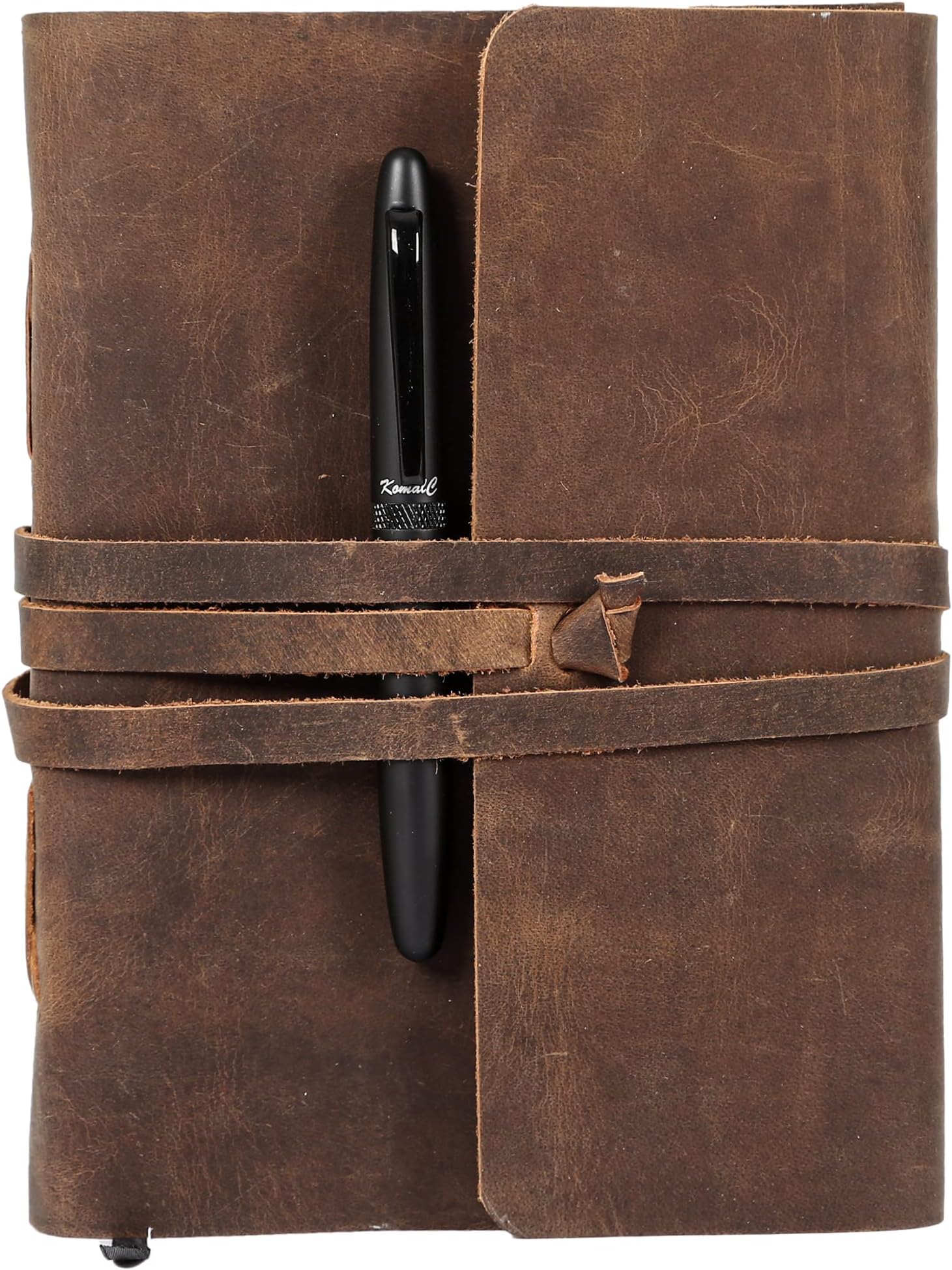 Leather Journal Lined Paper with luxury pen Handmade Leather Journal ...