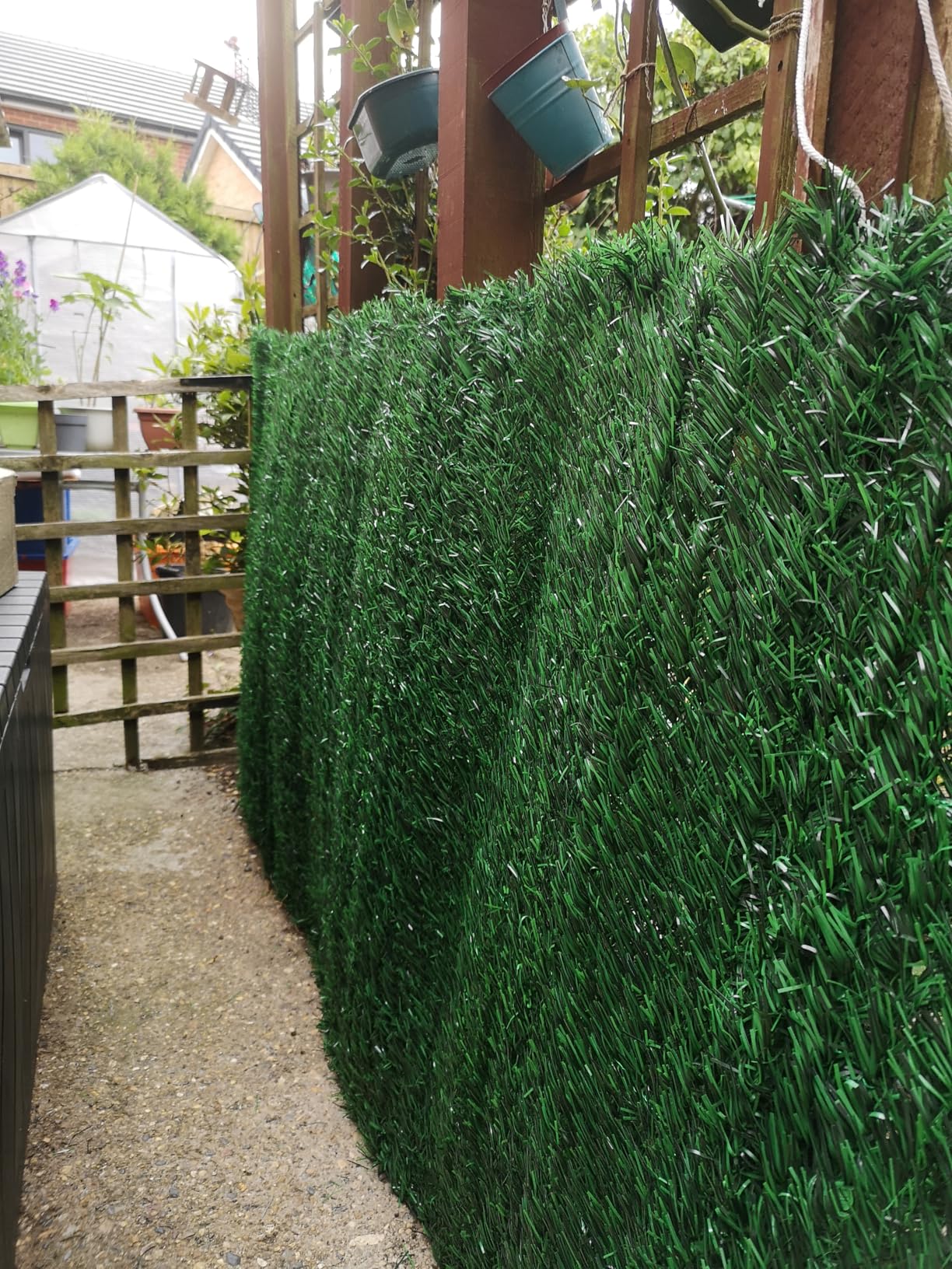 Abaseen Artificial Conifer Hedge Garden Screening | 1m x 3m Weather ...