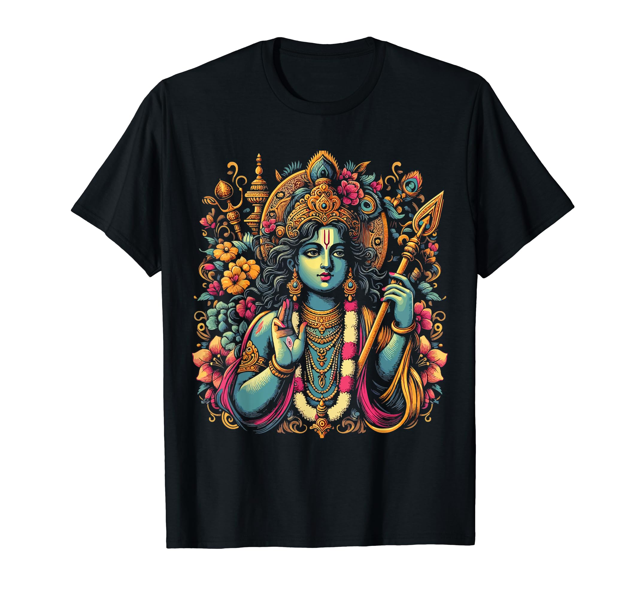 Buy Lord Shri Krishna Hindu God Namaste TeesLord Shri Krishna Hindu God ...