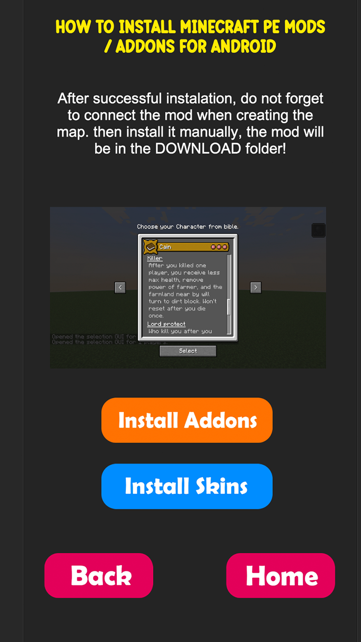 Morph into mobs addon - MCPE - App on Amazon Appstore