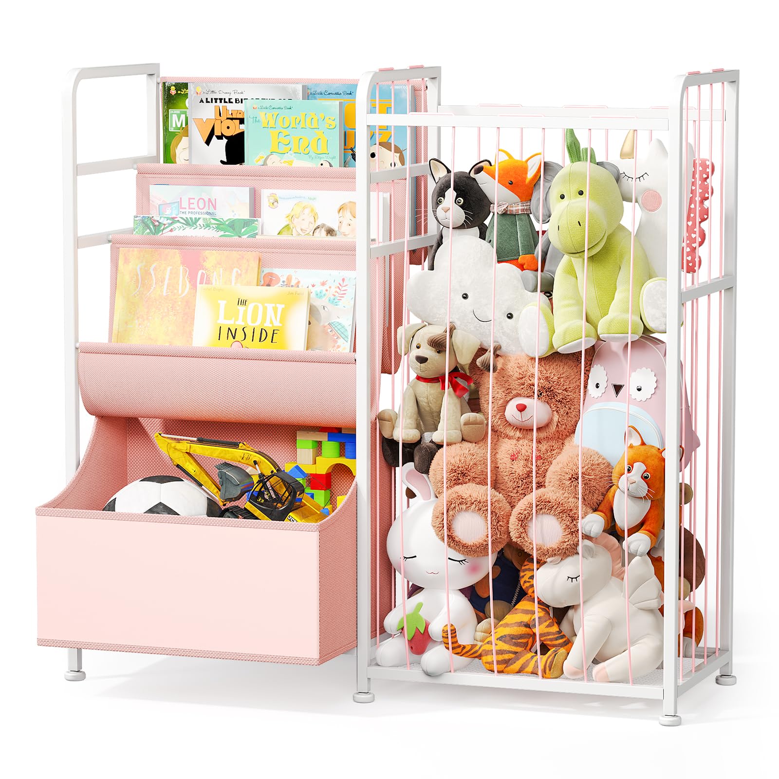 Amazon.com: BBLIKE Kids Bookshelf and Stuffed Animal Storage - Multi ...