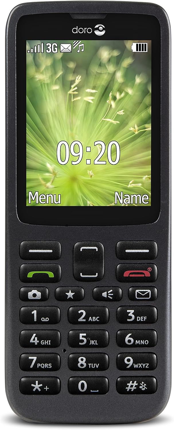 Doro 5516 SIM-Free 3G Classic Mobile Phone for Seniors (Black): Amazon ...
