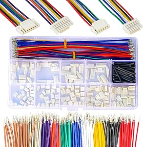 Amazon.com: Kidisoii JST Connector Kit 1.25mm Pitch JST-GH 1.25 Connector with Premium 28AWG Pre ...