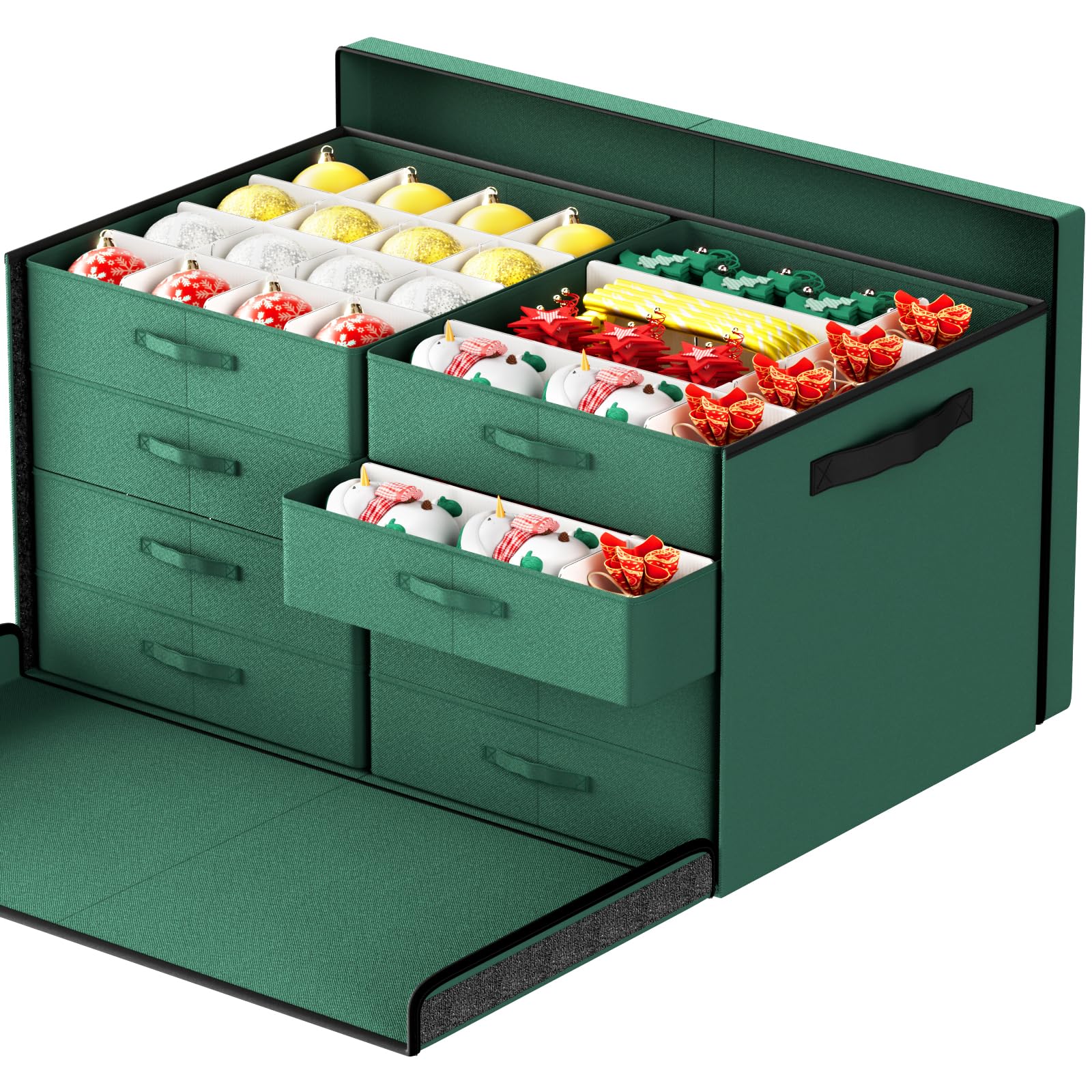 Amazon.com: Coonoor Christmas Ornament Storage - 128-3" Holiday ...