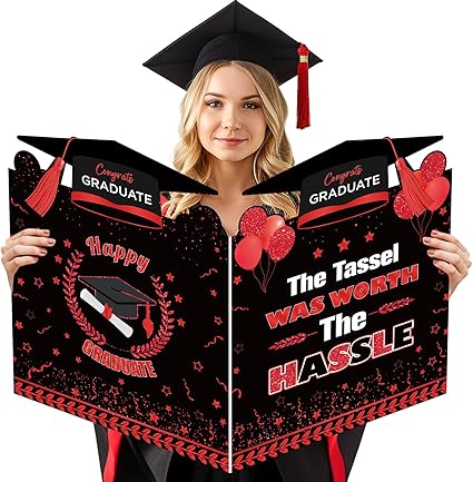 Amazon.com : Jumbo Graduation Greeting Card 25 x 16 inch Giant Class of ...