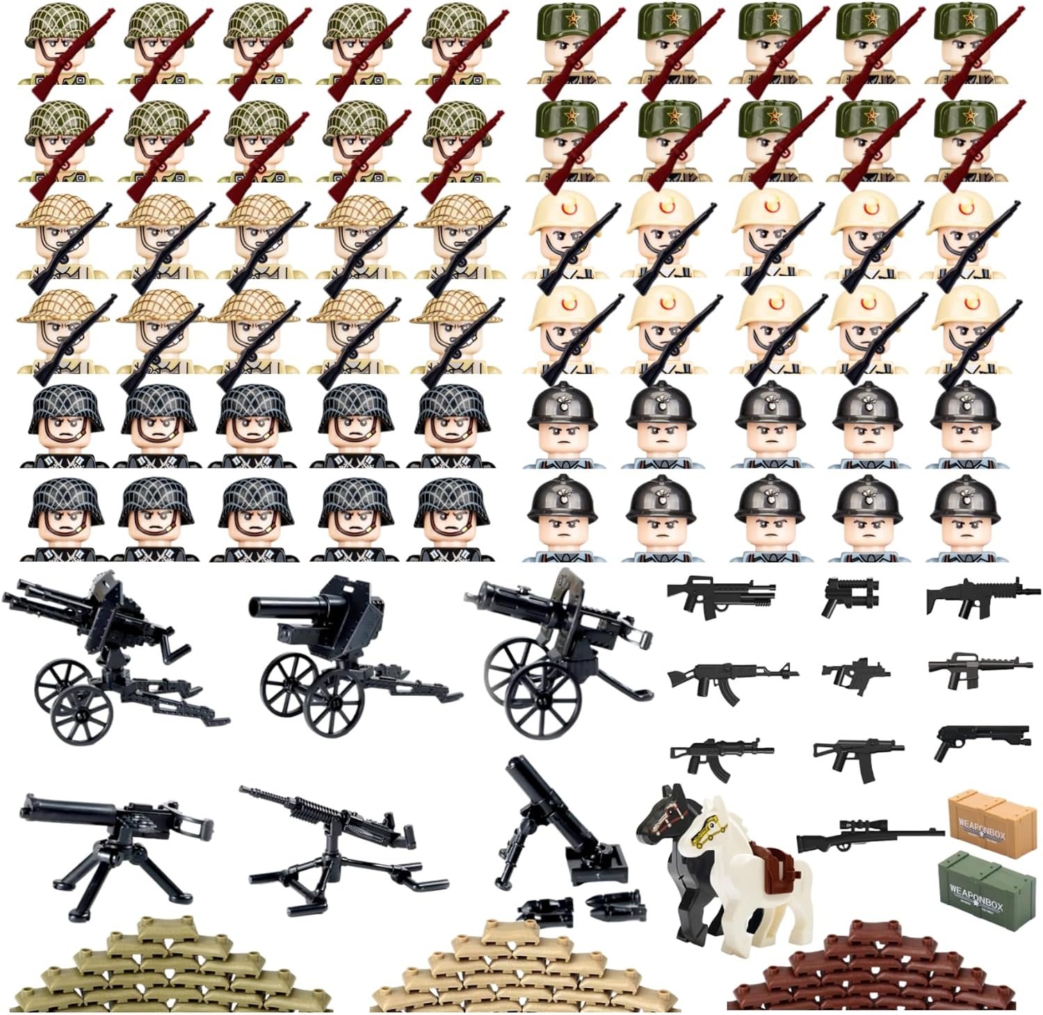 WW2 Military Minifigures Toys for Kids, Army Men War Australia | Ubuy