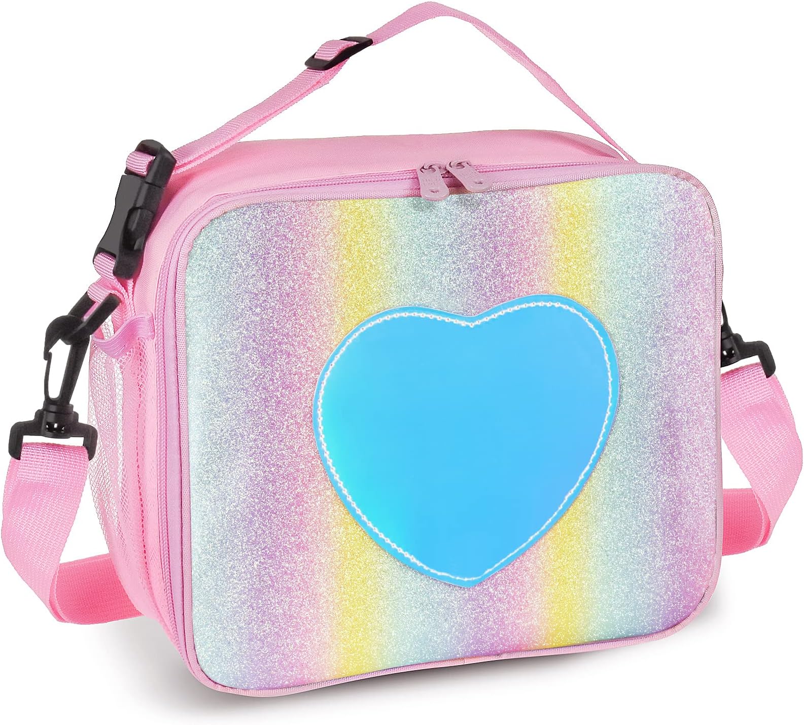 Rainbow High Lunch Bag with Side Bottle Holder Girls School Insulated ...