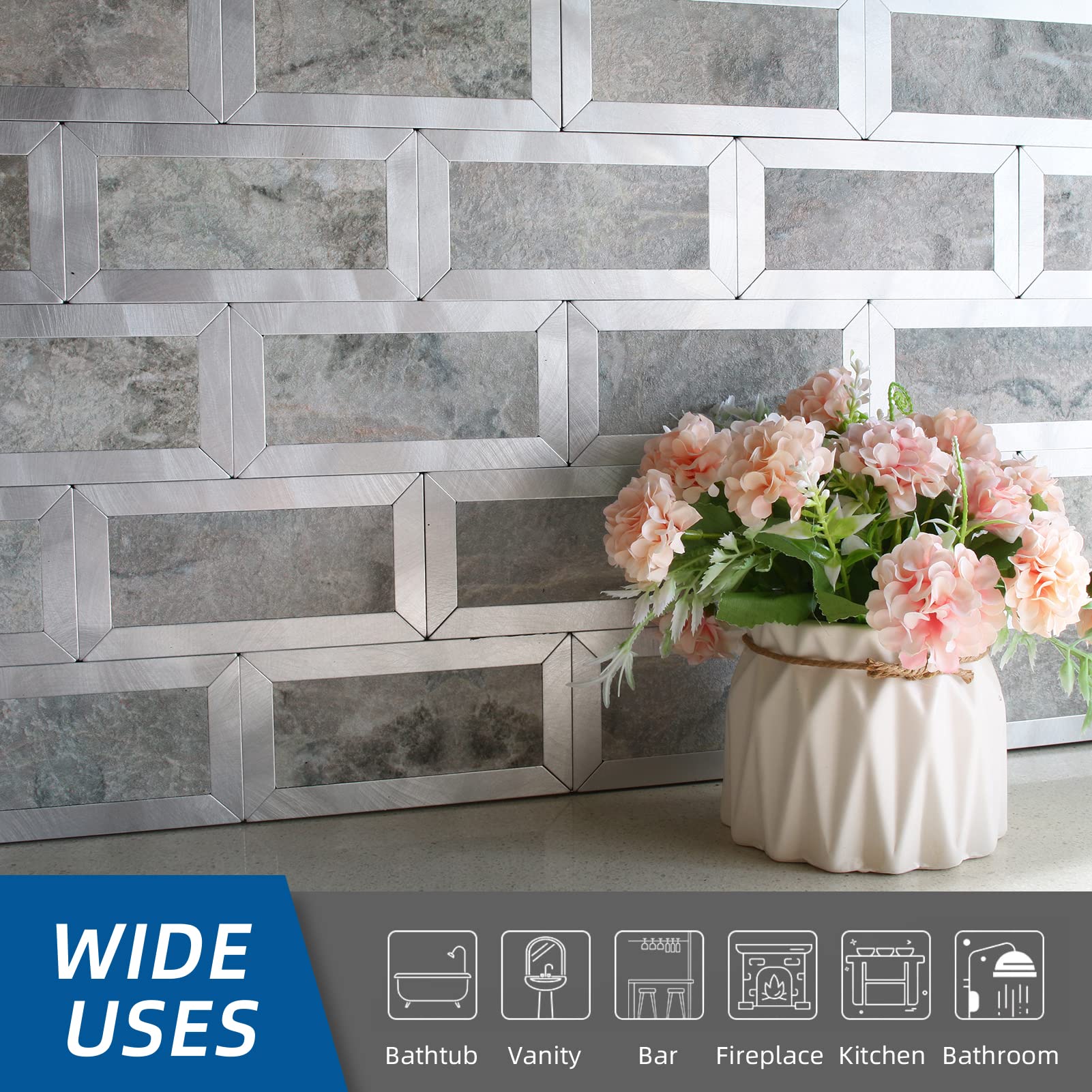 Snapklik.com : Yipscazo 10 Sheets Peel And Stick Backsplash Tiles For ...