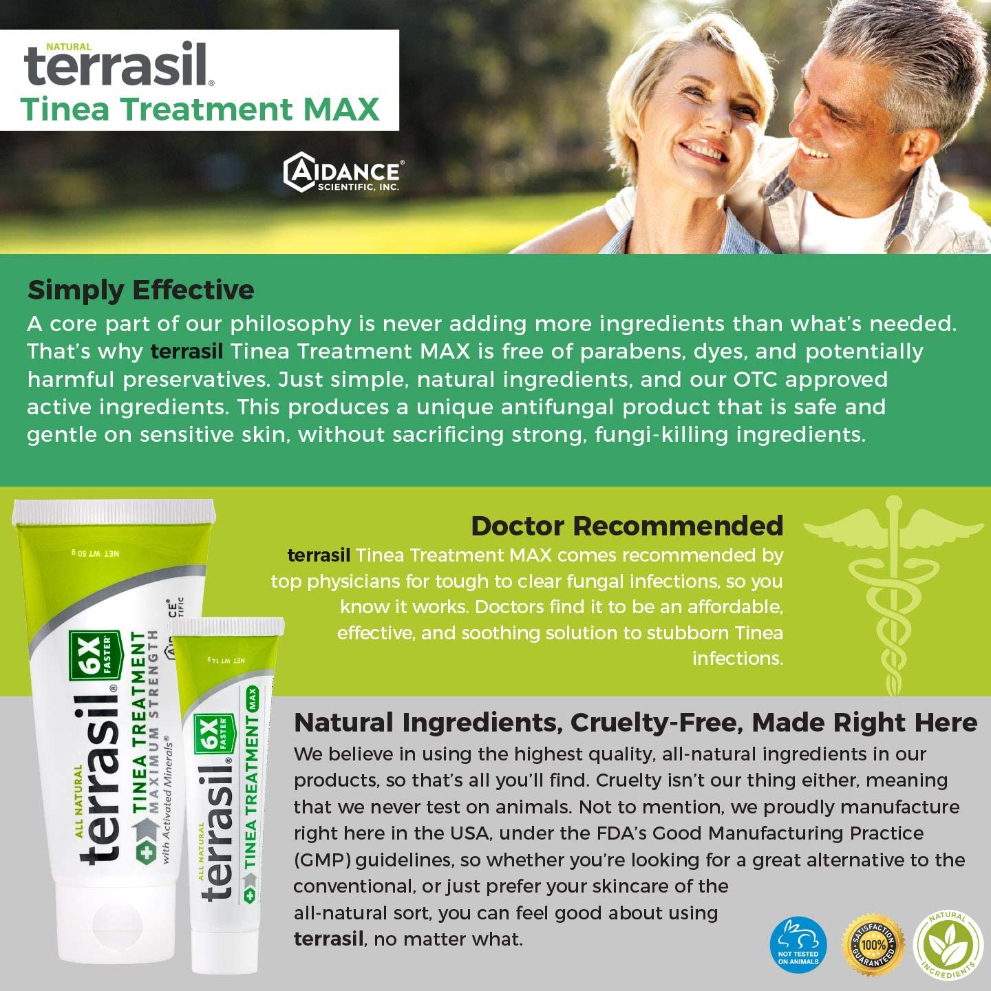 Buy terrasil Tinea Treatment MAX - 6X Faster Relief, Patented Natural ...