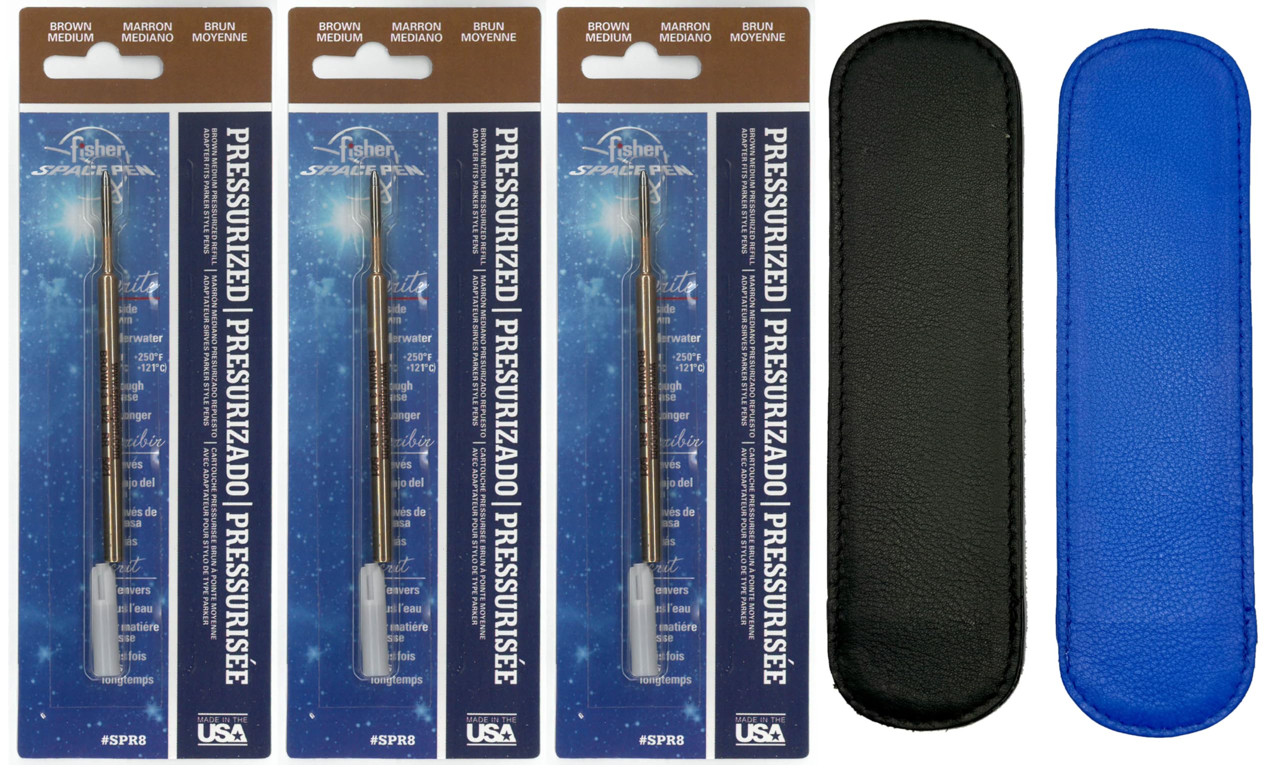 Pack of 3 Fisher Space Pen Medium Point Ink Refills with a Free LPC ...