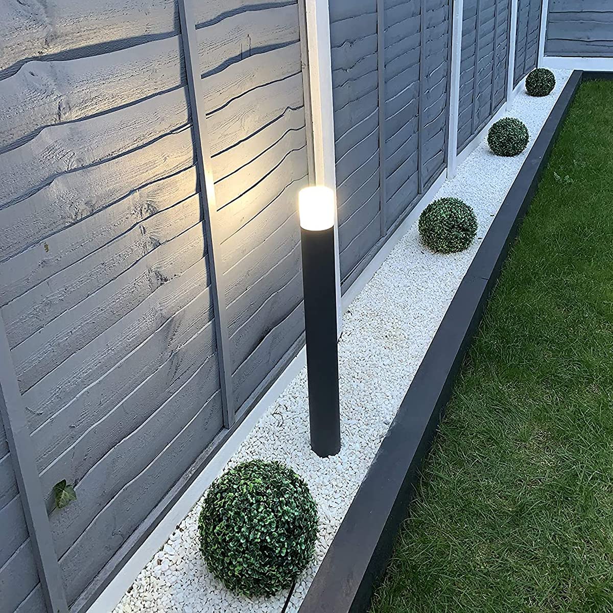 Outdoor Bollard Dark Grey Faro Barcelona Naya 500 LED Outdoor Bollard