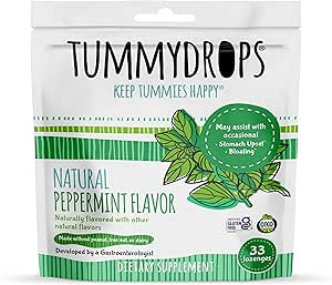 Amazon.com: Tummydrops, Natural Peppermint, Gluten Free & Vegan, 33 ...