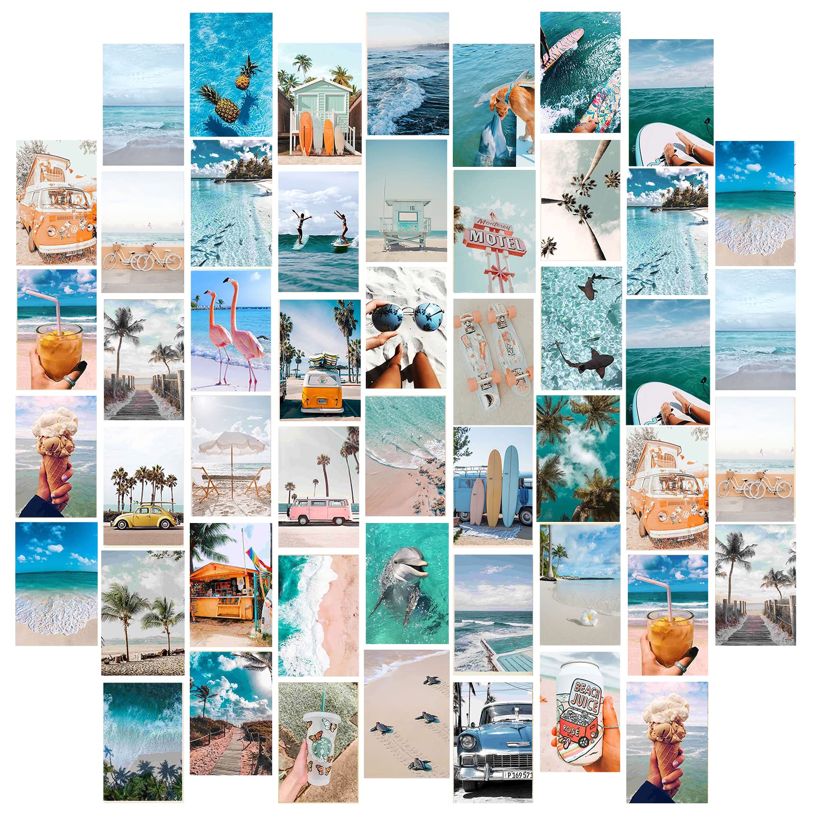 Buy 50 Pcs Beach Wall Collage Kit Aesthetic Pictures Photo Wall buy-50-pcs-beach-wall-collage-kit-aesthetic-pictures-photo-wall