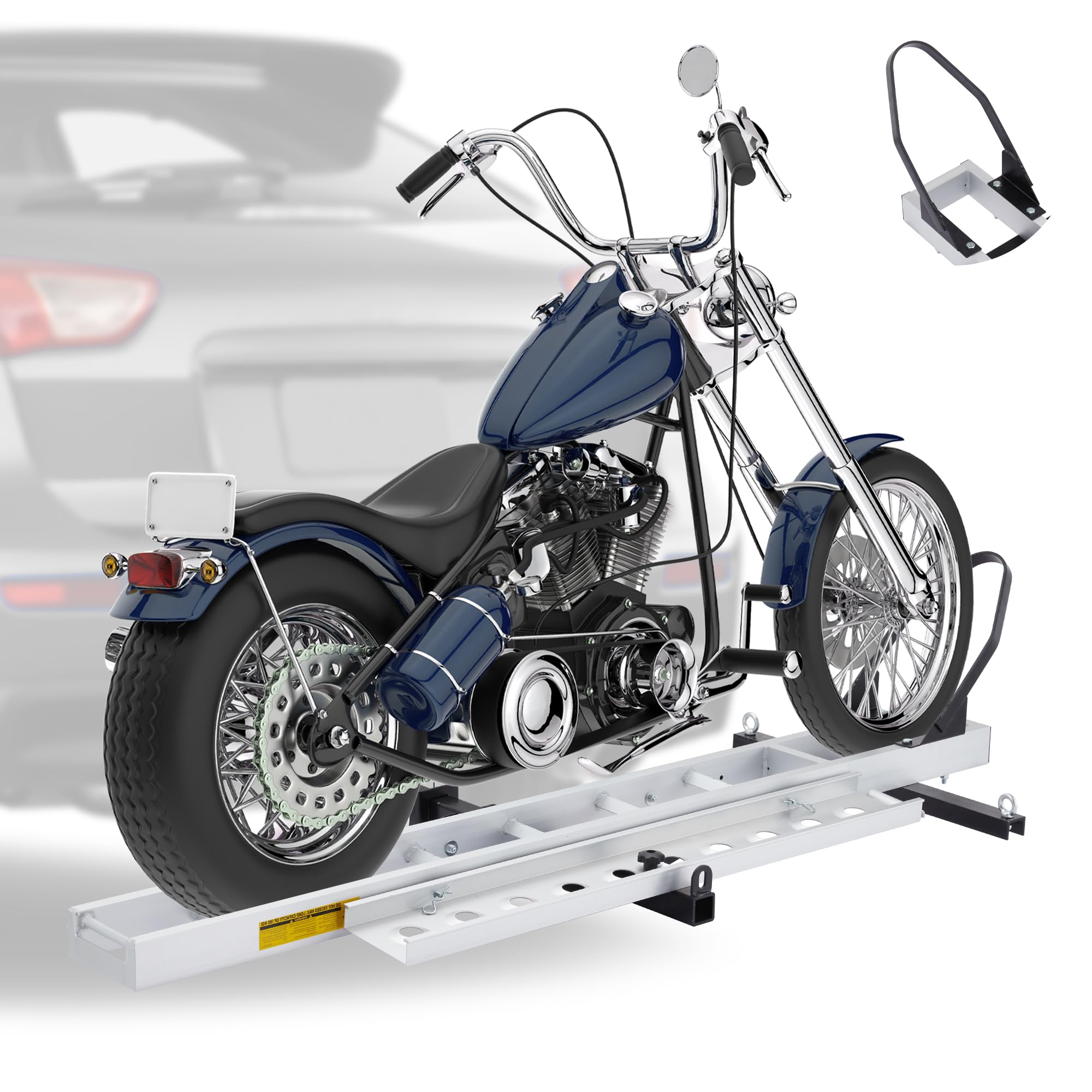 Amazon.com: Azaeahom 400LBS Aluminum Motorcycle Carrier, Heavy Duty ...