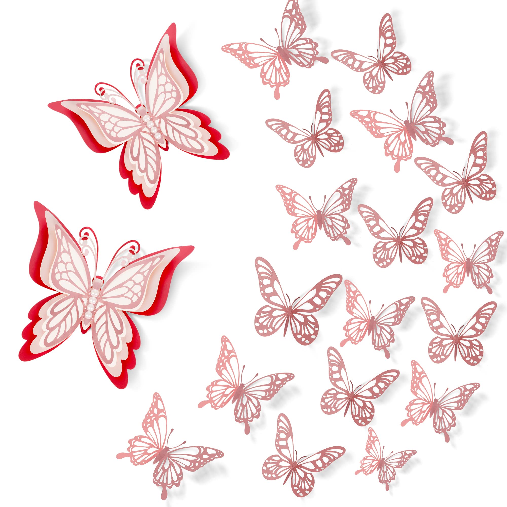 Snapklik.com : Large Butterfly Decorations Set, 26Pcs Butterfly Party ...