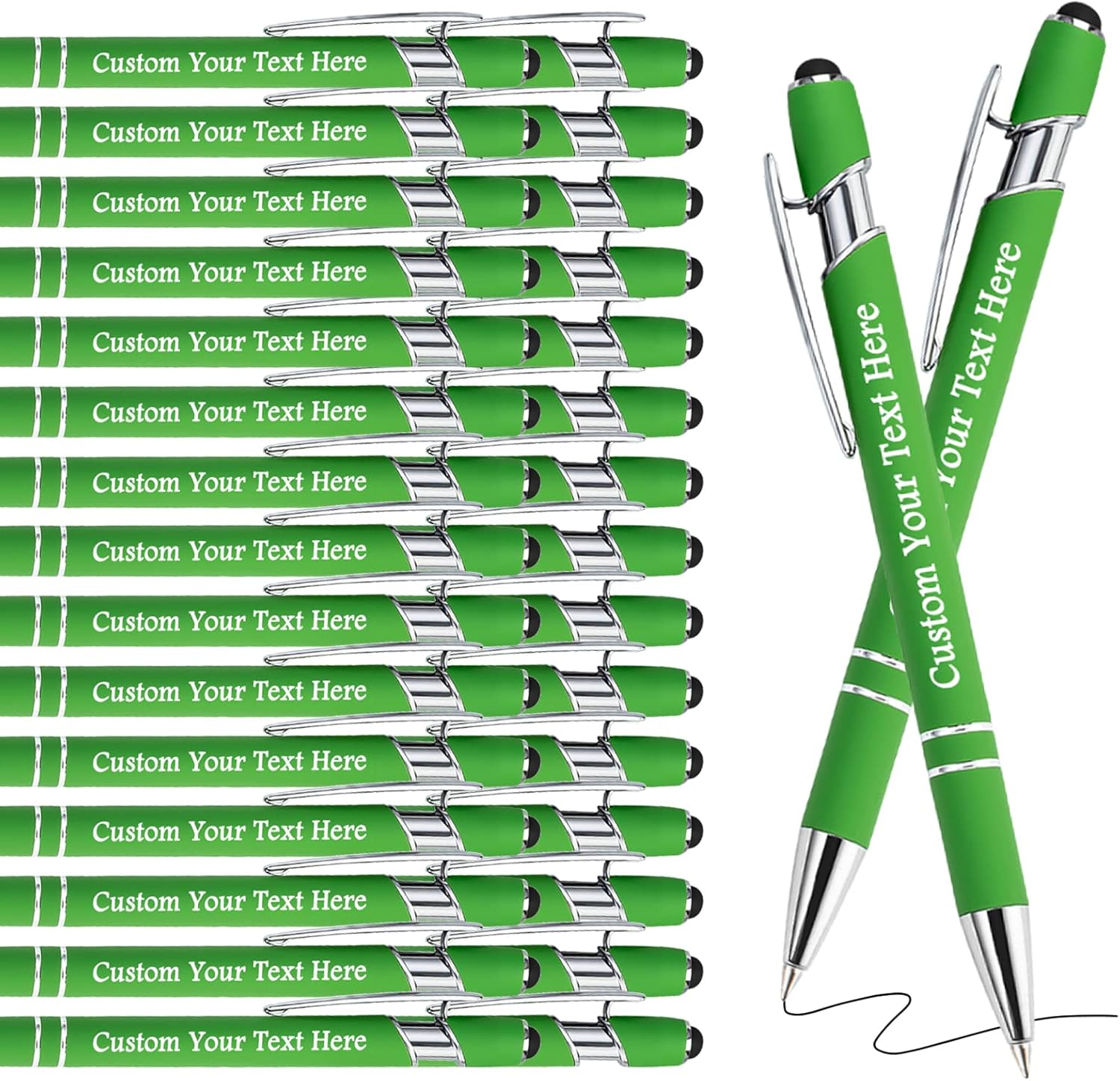 Amazon.com : Personalized Pens Bulk Custom Pens with Logo Name 50 Pack ...