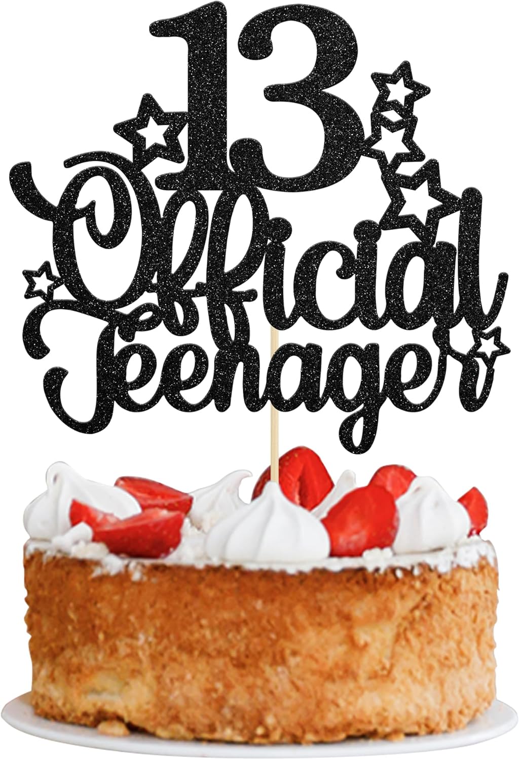 Amazon.com: Ephlyn 1 Pack 13 Official Teenager Cake Topper Glitter ...