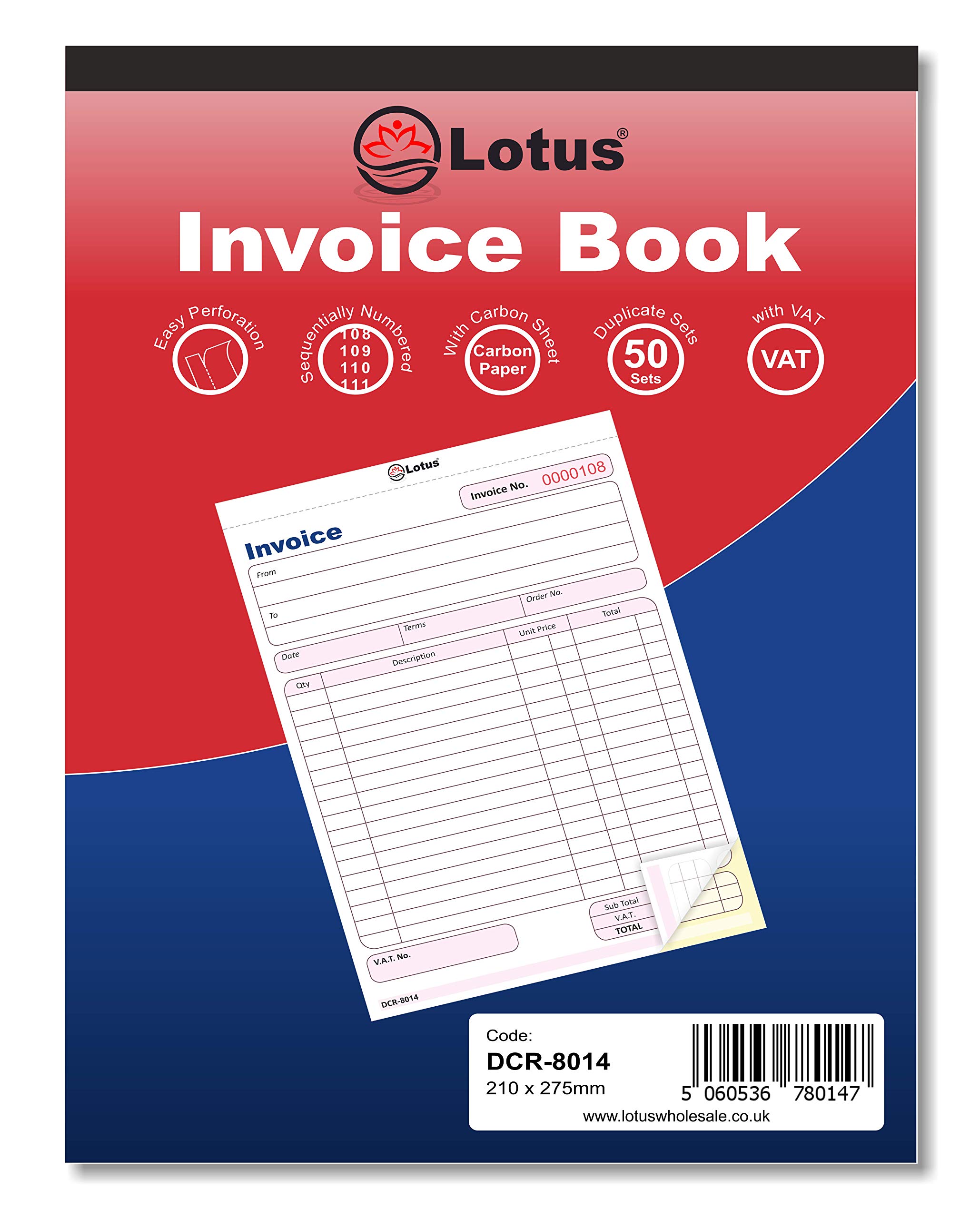 Duplicate Invoice Book | 210 x 275mm | Invoice Book Duplicate, 2-Parts ...