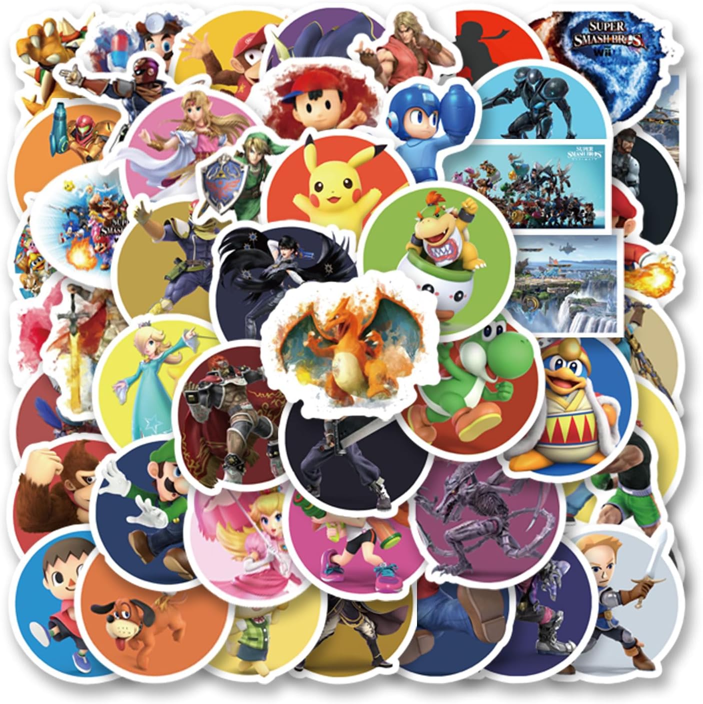 Amazon.com - Smash Bros Vinyl Waterproof Sticker Decal Car Laptop Wall ...