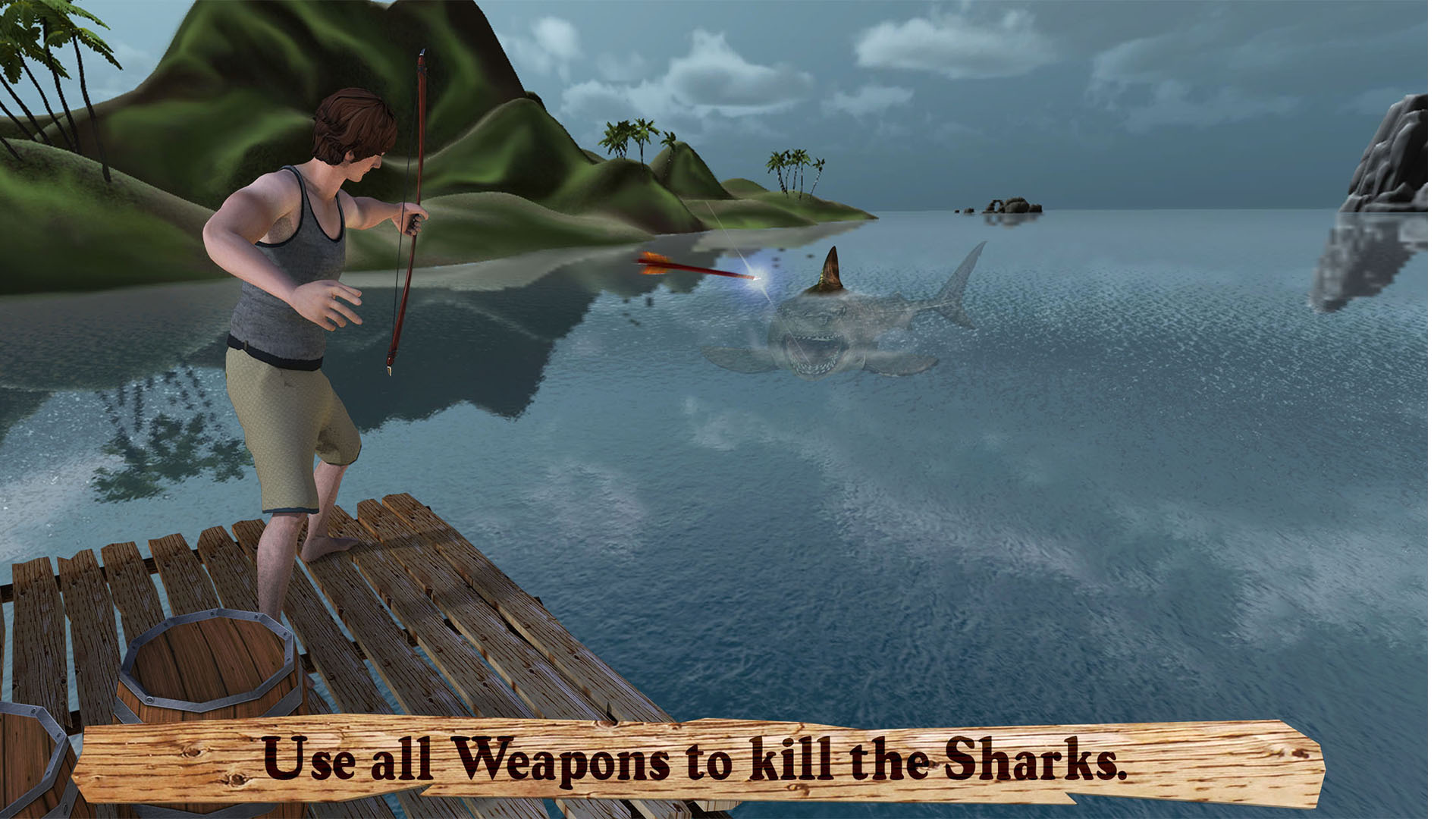 Raft Survival Island Underwater Shark Attack Games - Ultimate Sea Ocean ...