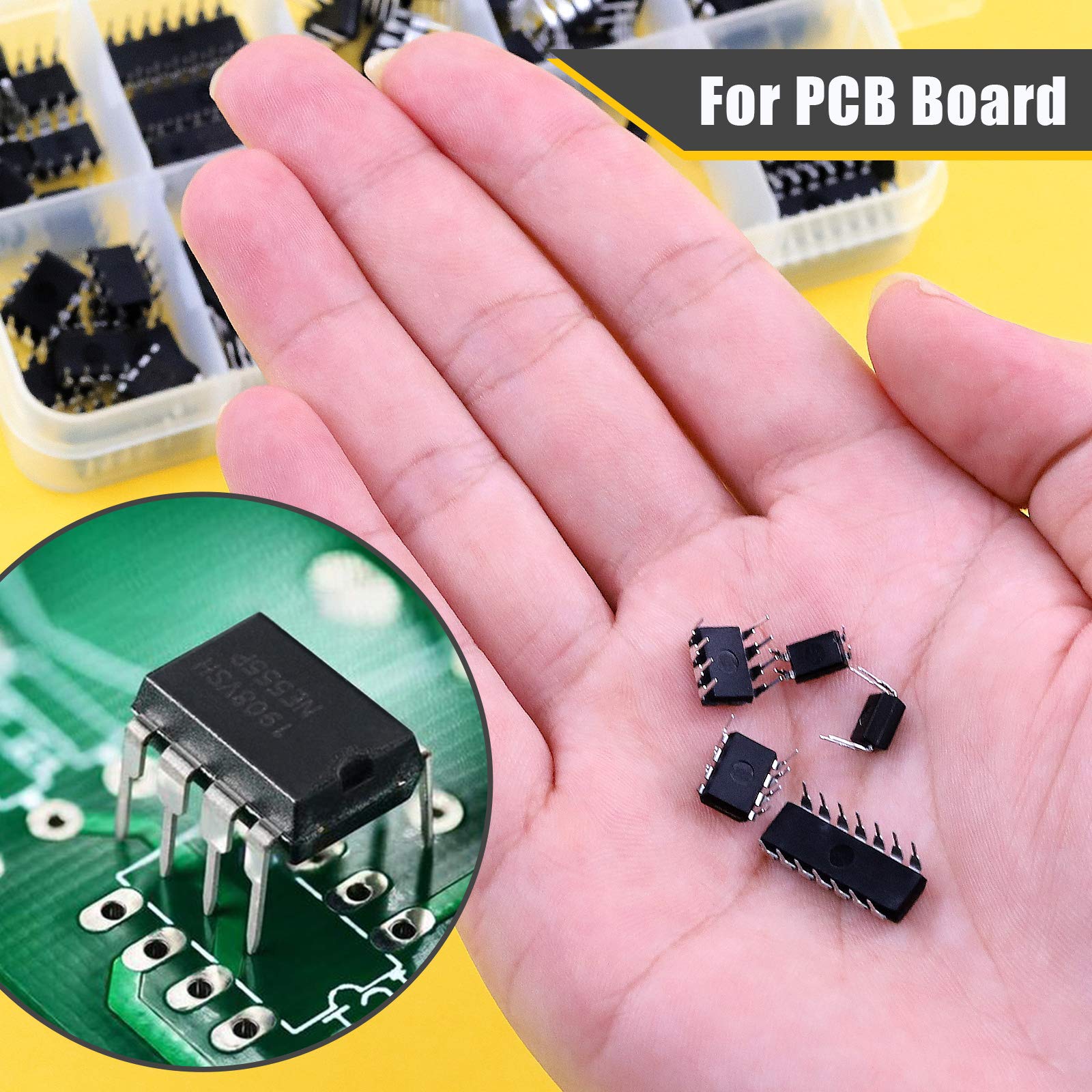 Snapklik.com : Rustark 85 Pcs 10 Types Integrated Circuit Chip ...