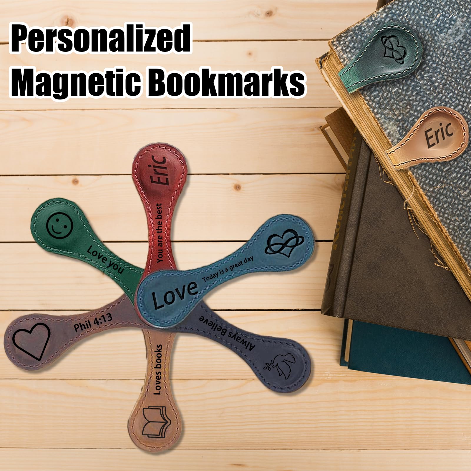 Snapklik.com : Personalized Magnetic Bookmarks Custom Magnetic Book ...