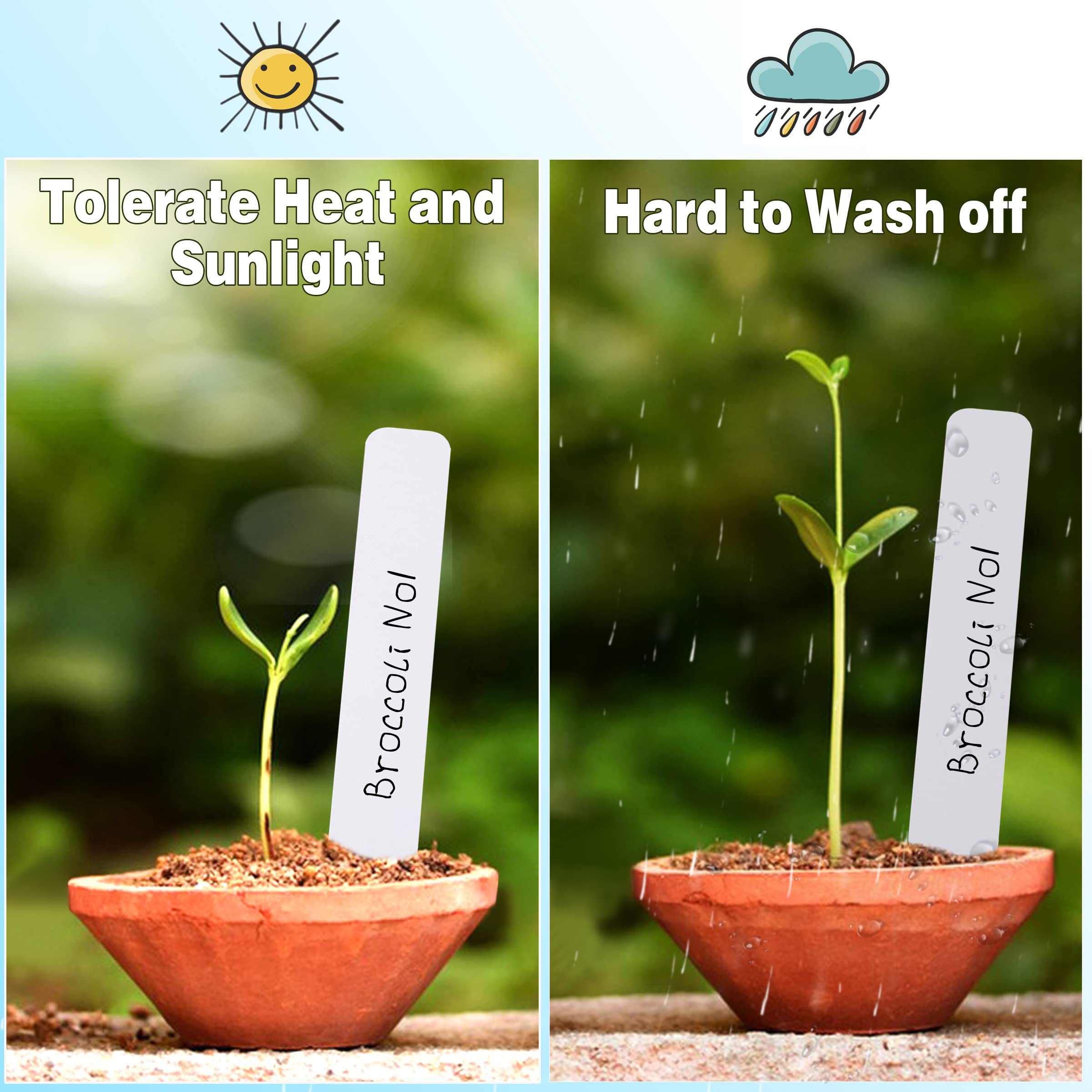 Snapklik.com : Plant Labels 500Pcs 4 Inch Plastic Plant Name Tags For ...