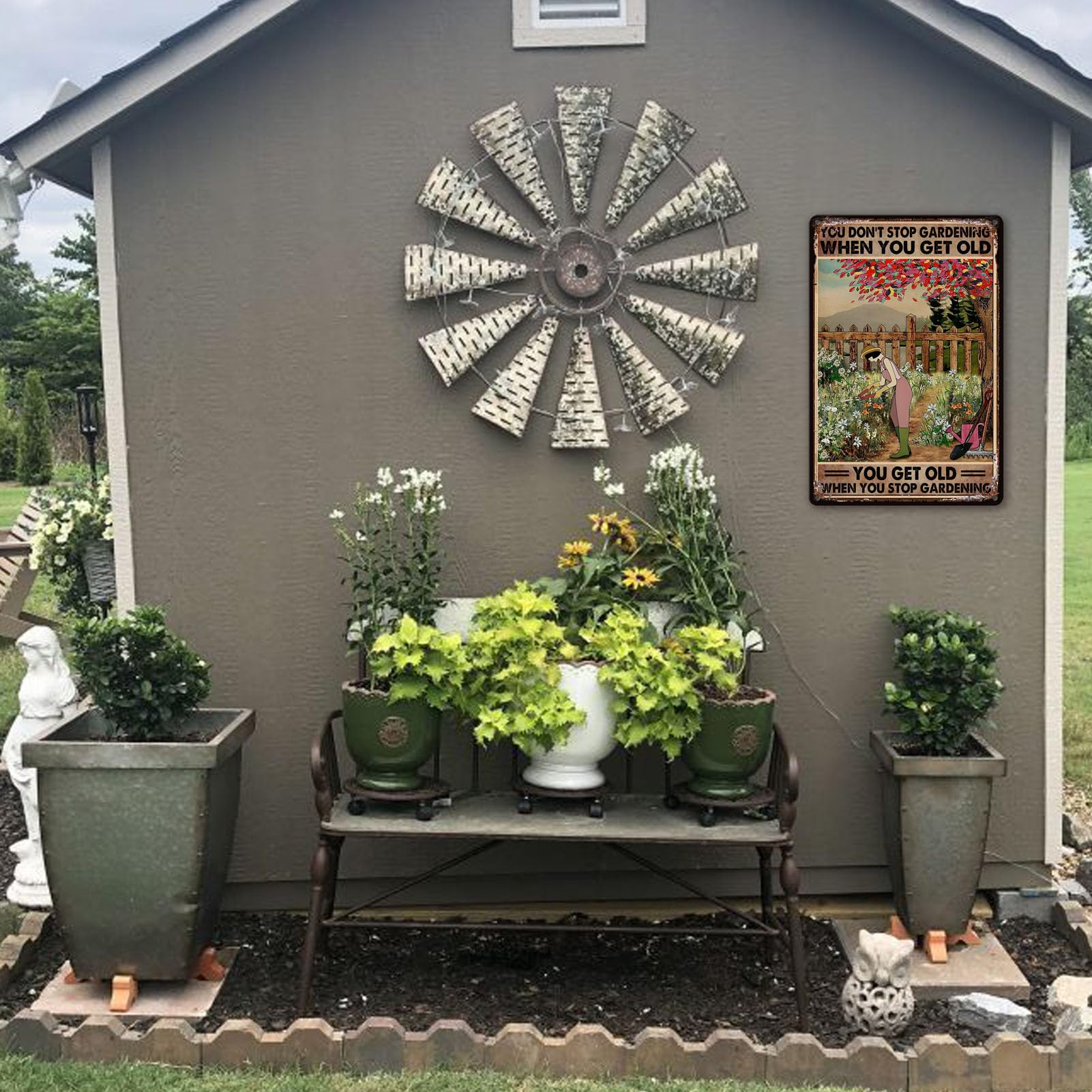 Old Fashioned Garden Signs Small Traditional Push In Garden Sign