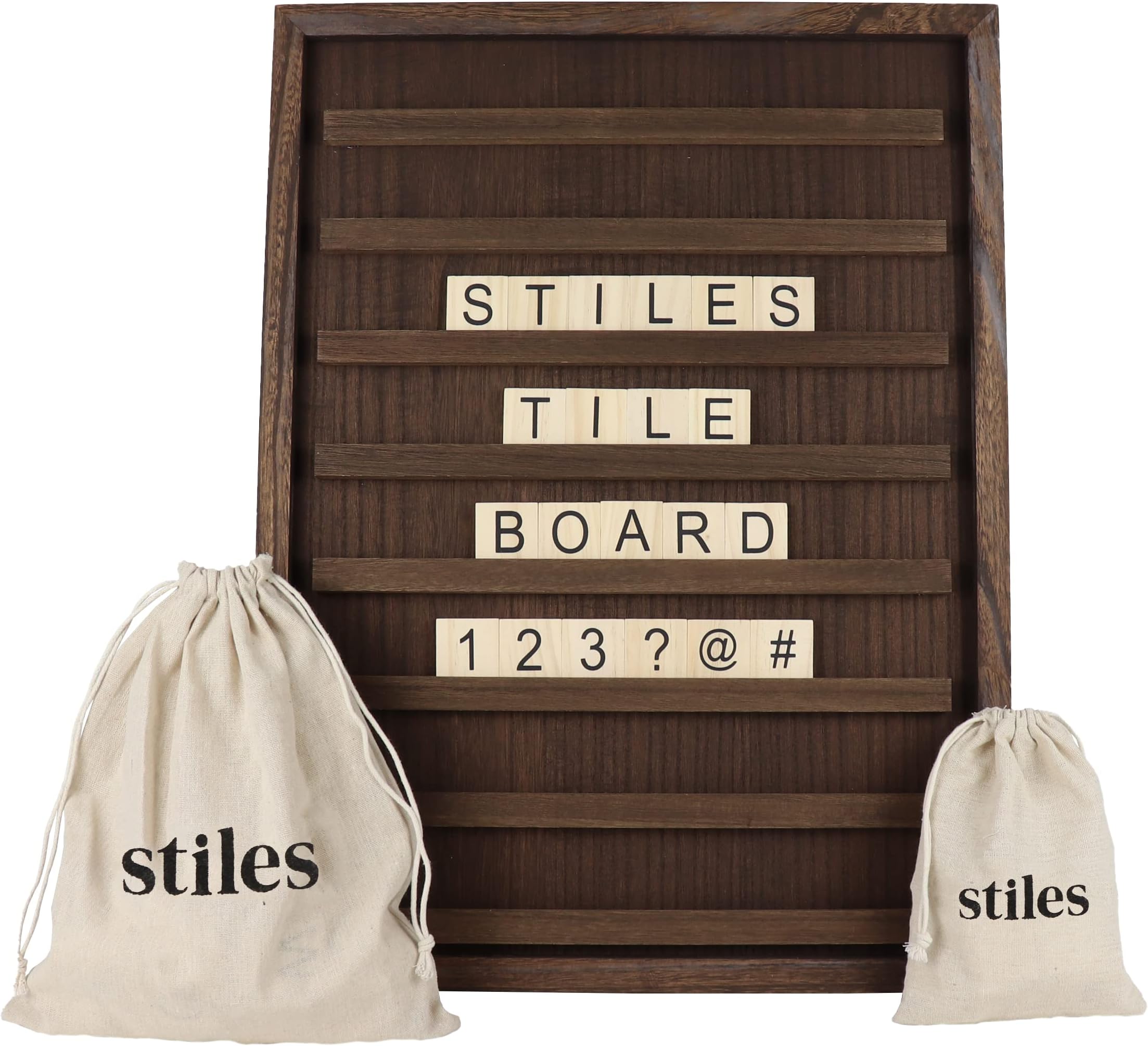 Amazon.com : Stiles 23"x17" Tile Letter Board Sign Set, Wooden Message ...