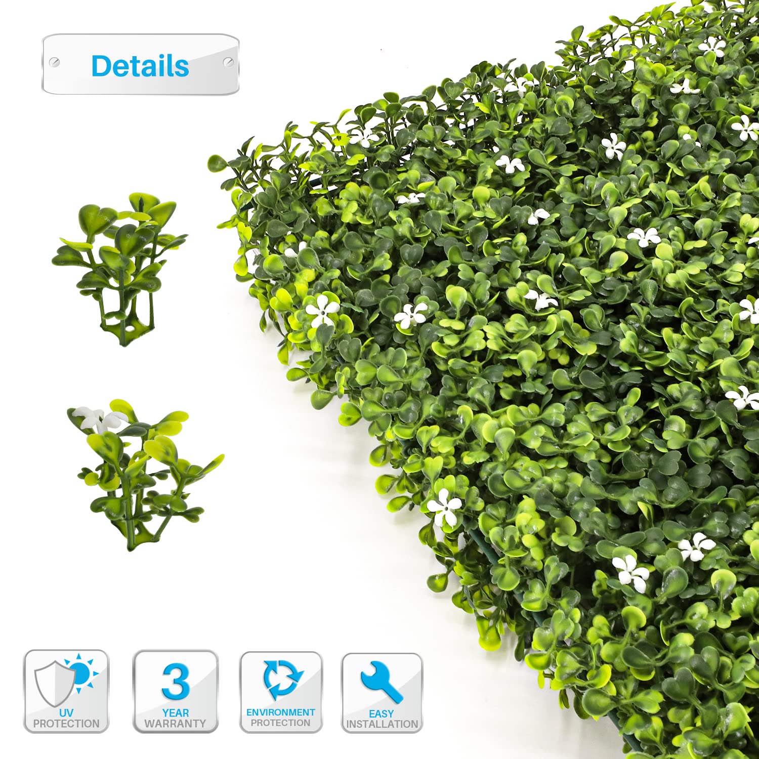 Snapklik.com : PATIO Moving Room Divider 40 H X 40 W Fake Grass Wall ...