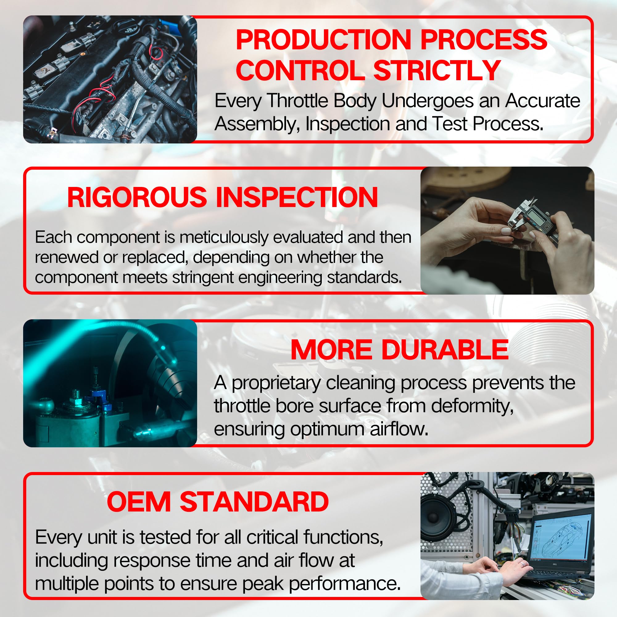 Snapklik.com : AdvanEX Electronic Throttle Body Assembly Compatible
