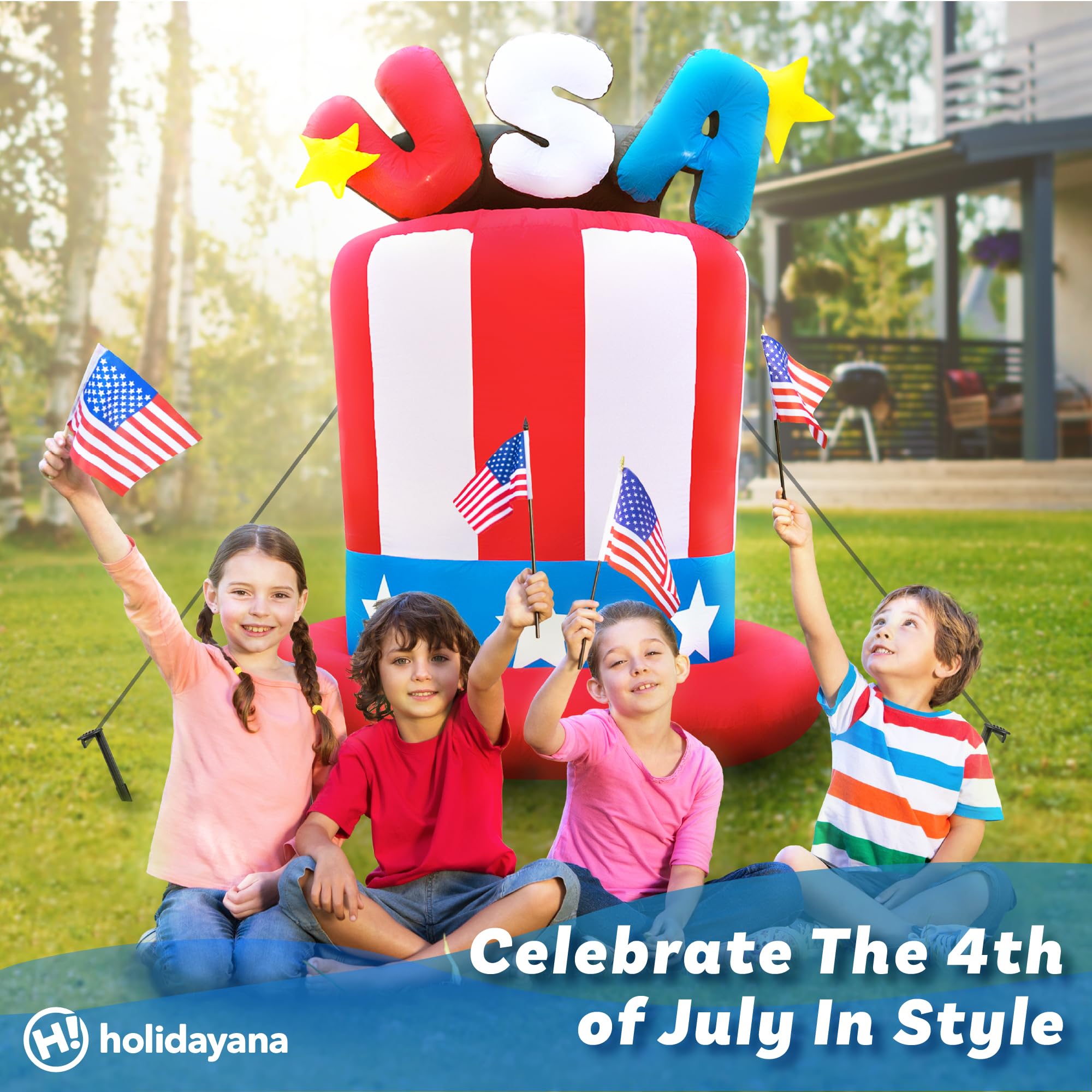 Snapklik.com : Holidayana 4th Of July Inflatable 4ft USA Patriotic ...