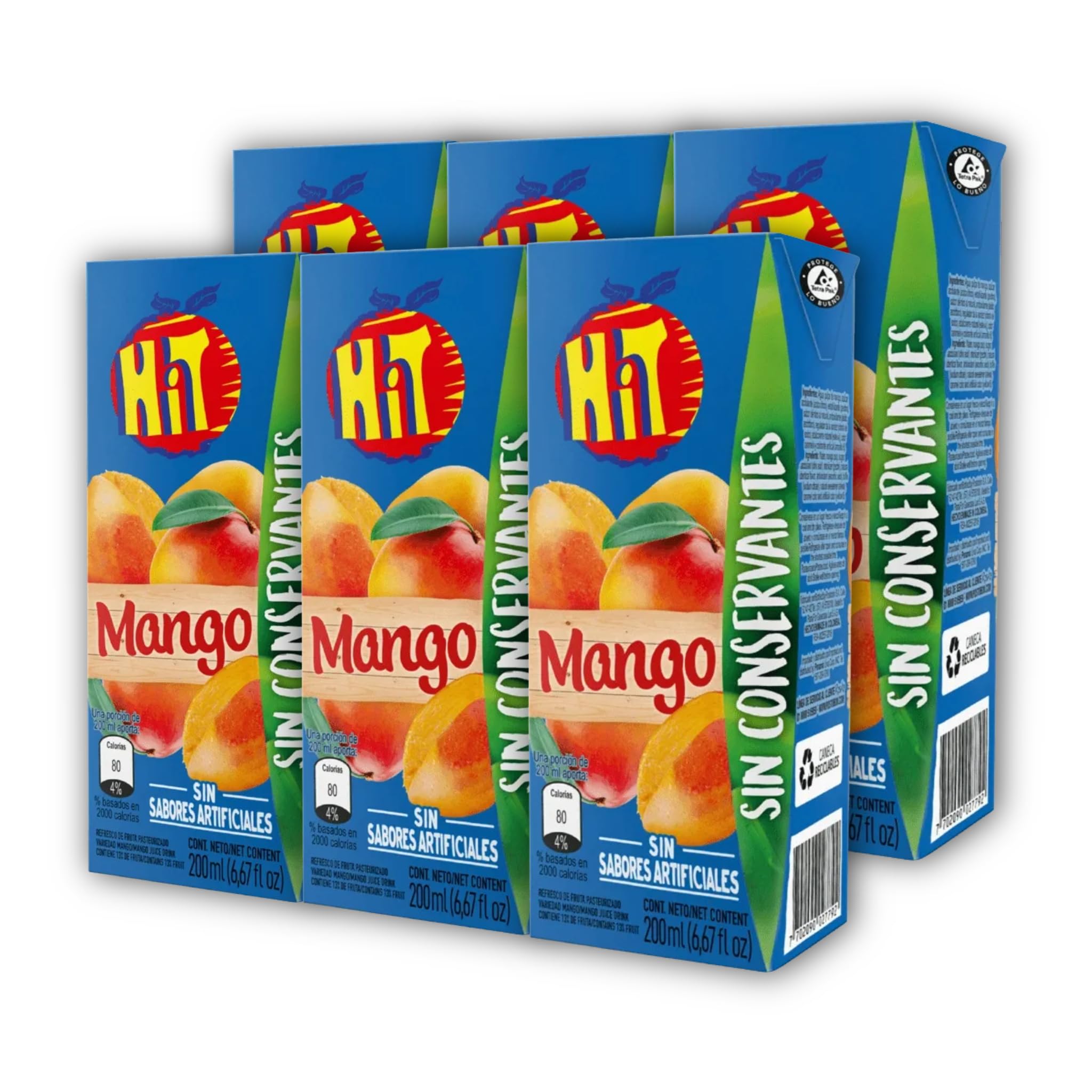 Buy Jugos Hit - Sabor Mango - 200 ml / 7 oz - Pack Por 6 unidades ...