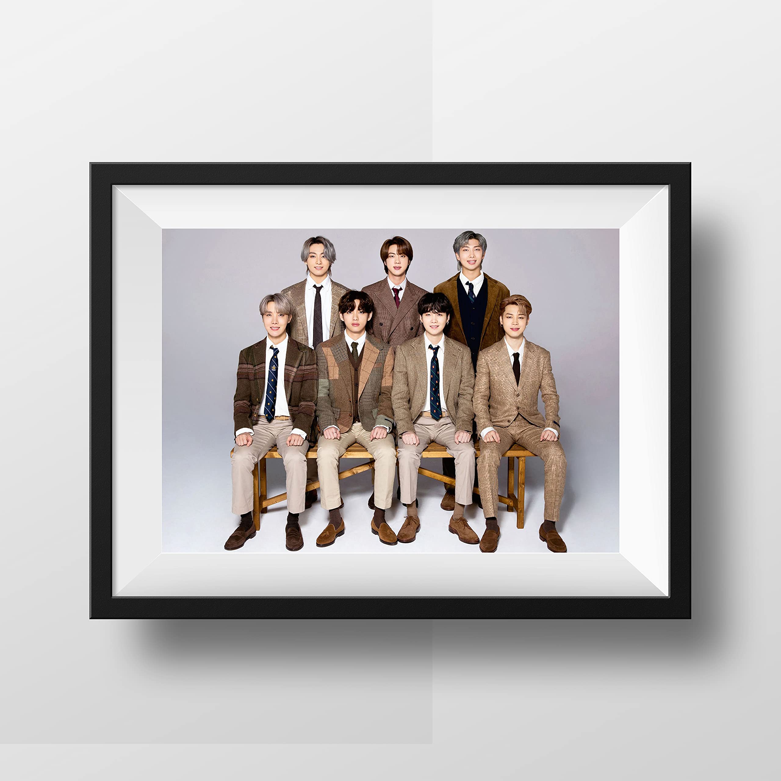 Buy NEW BTS OT7 Festa BTS Framed , Synthetic Wood and Glass frame good ...