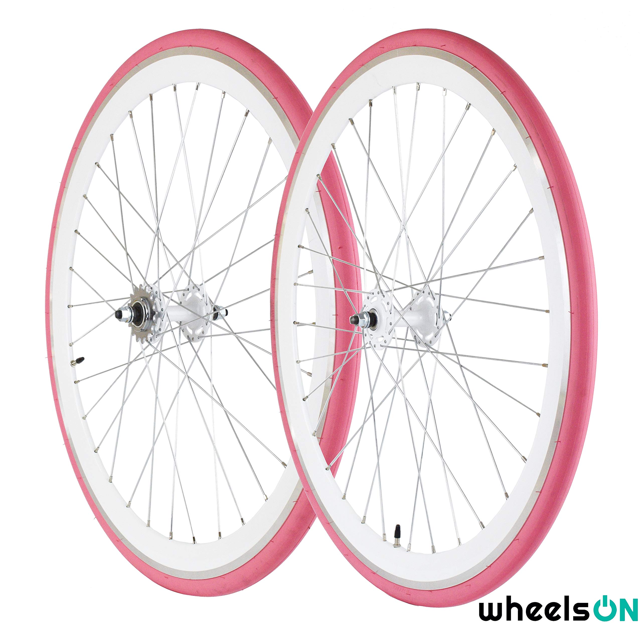 Buy 700c Fixie Fixed Single Speed Bike Wheel Set Flip Flop 40mm Deep-V ...