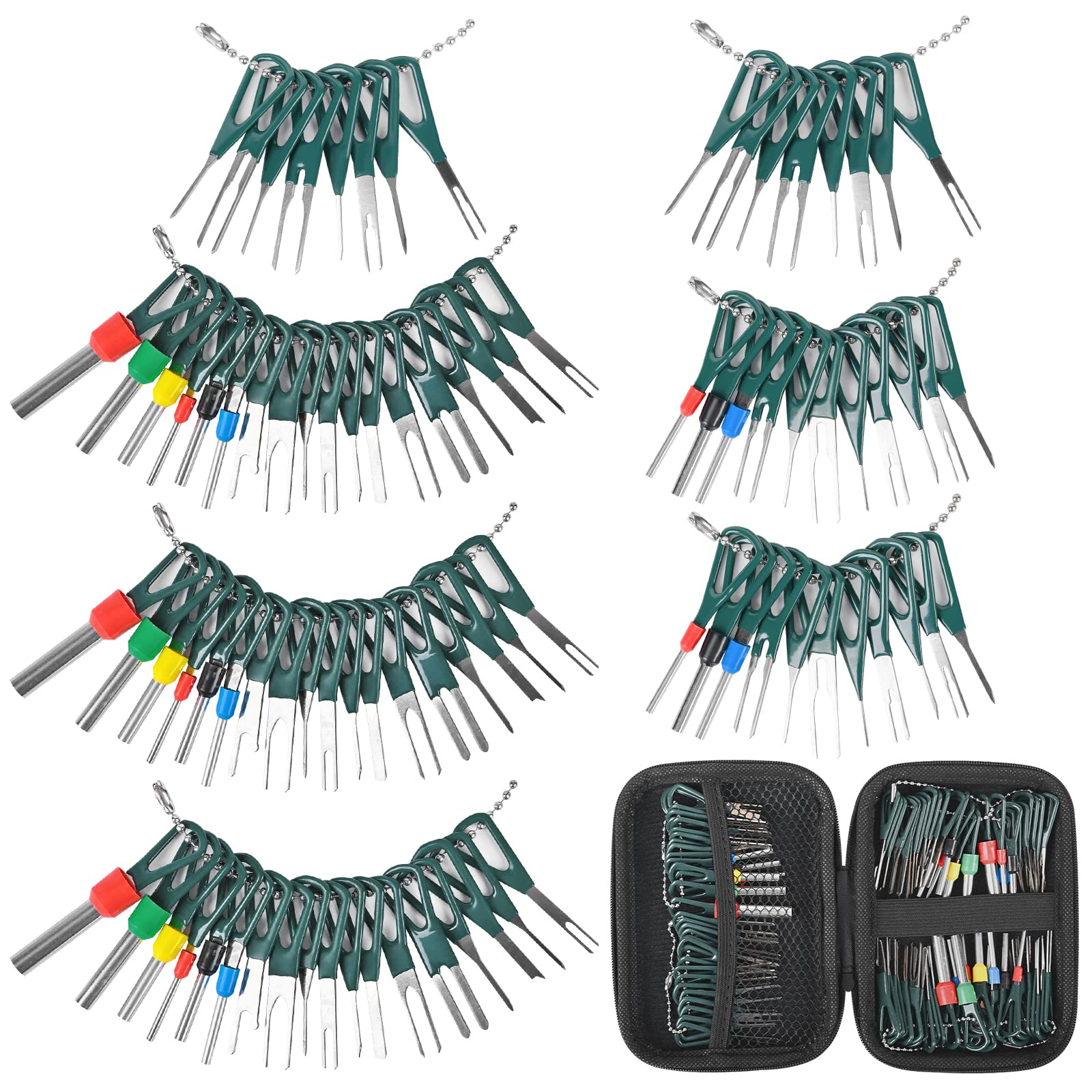 Amazon.com: Terminal Removal Tool Kit 92 Pcs Depinning Tool Electrical ...