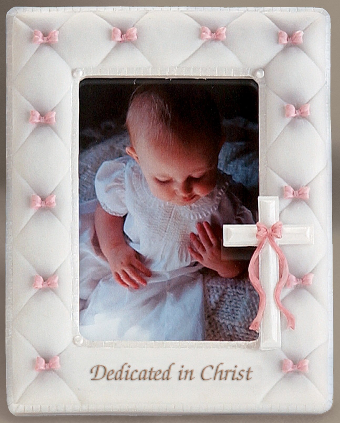 Baptism Picture Frames Blue Stone