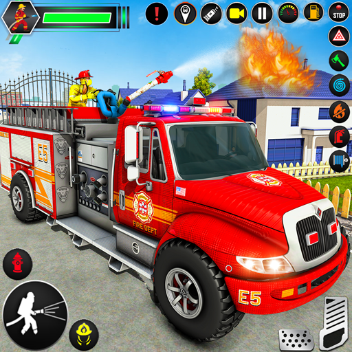 アメリカの消防士レスキュートラック: 消防車運転シミュレーターゲーム:Amazon.co.jp:Appstore for Android