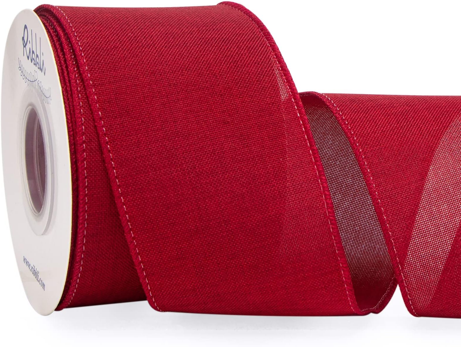 Amazon.com: Rustic Red Burlap Wired Ribbon - 2 1/2” x 10 Yards ...