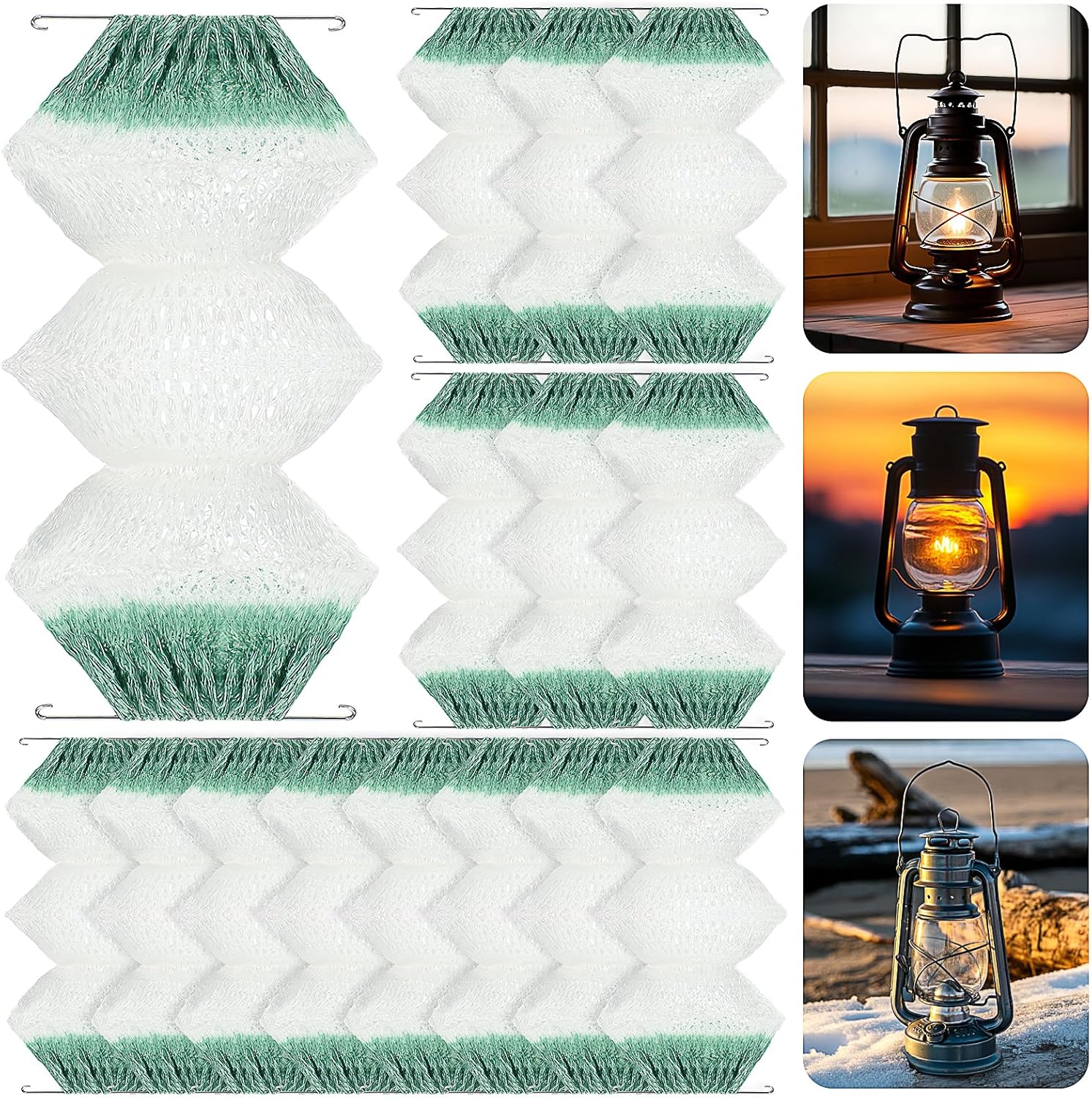 Amazon.com : Ubamdom 15 Pieces Lantern Mantles, 3-Layer Gas Lamp ...