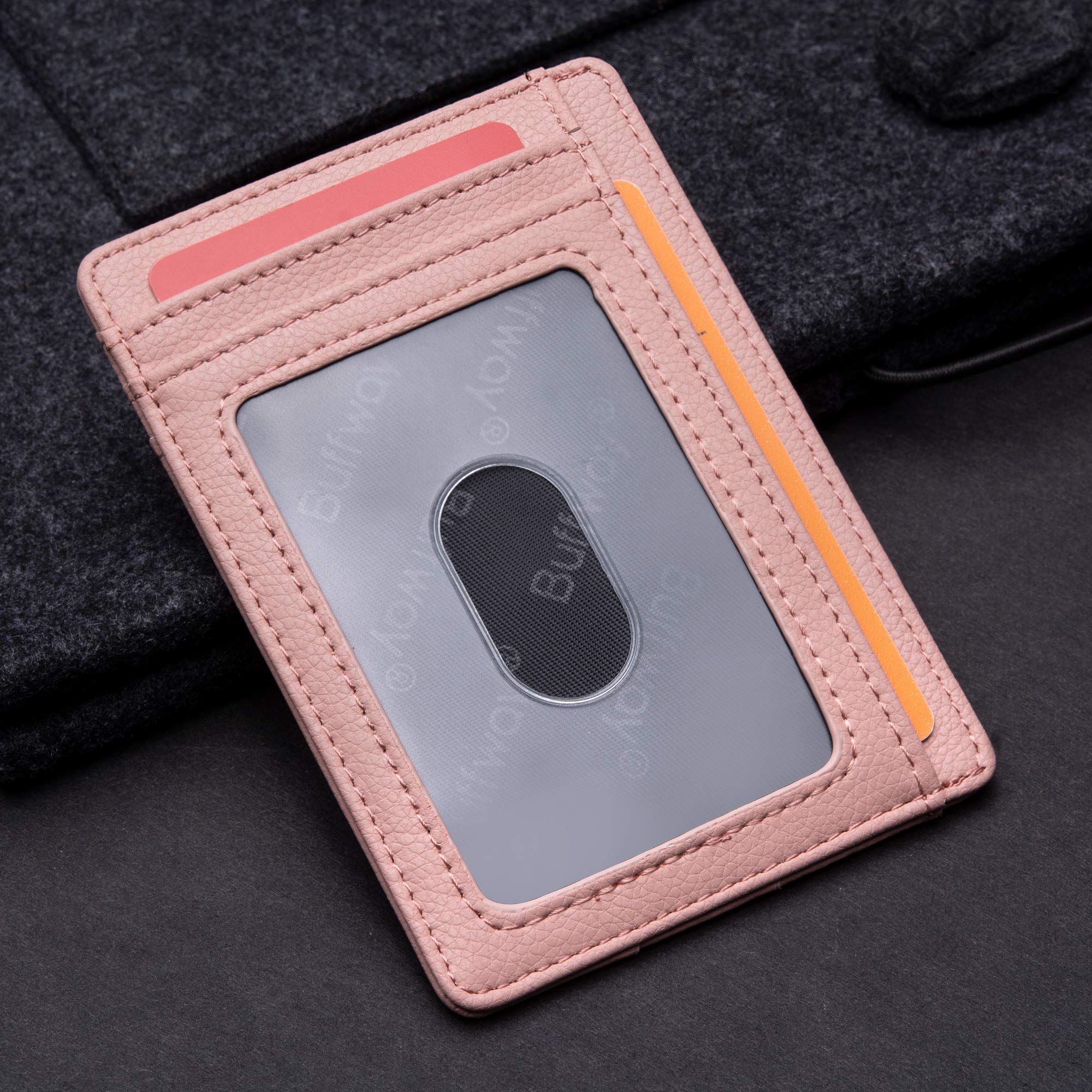 Snapklik.com : Buffway Slim Minimalist Front Pocket RFID Blocking ...