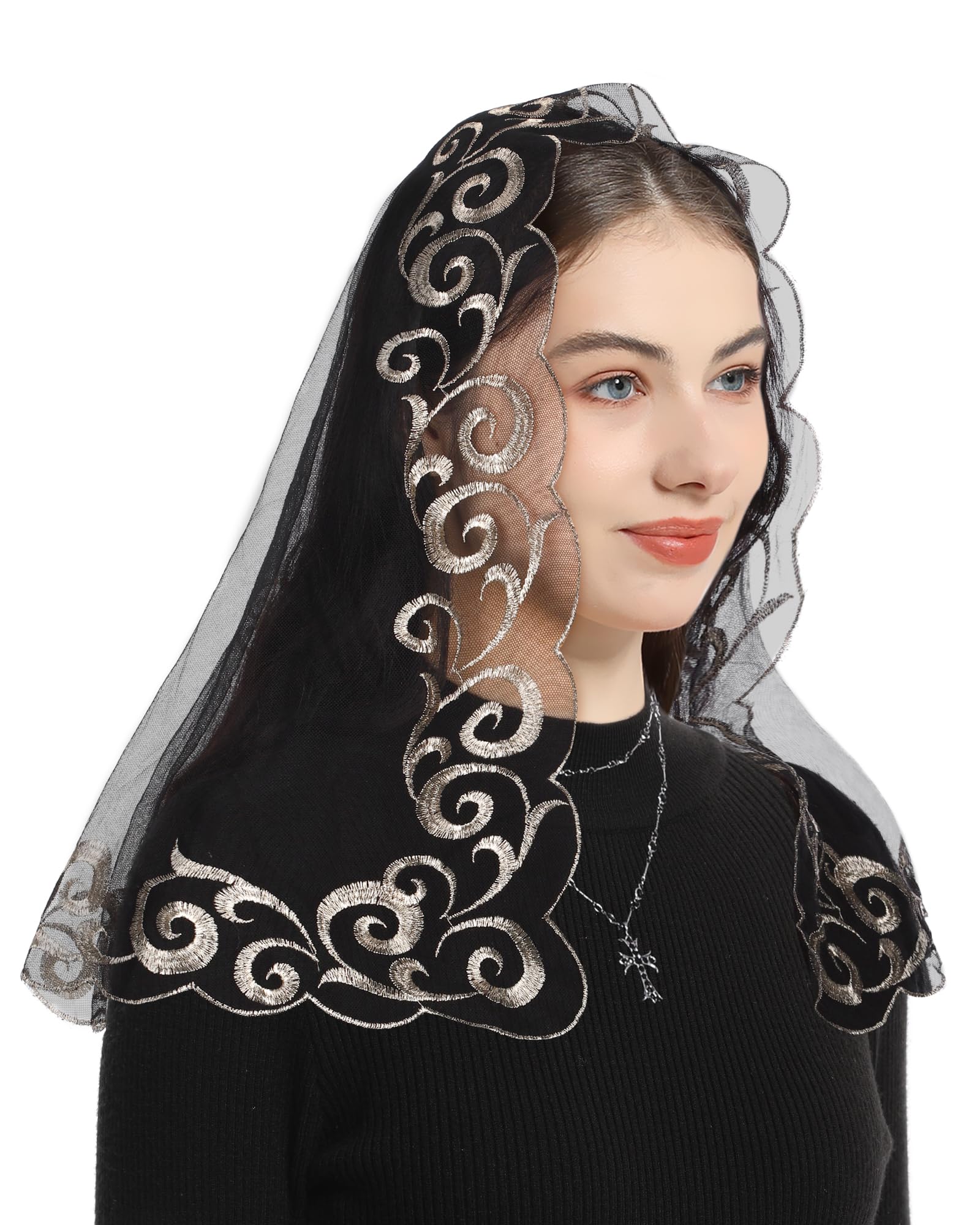 Snapklik.com : Bozidol Church Veil Catholic Mass Headband